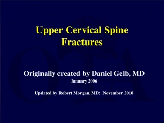 PPT - Upper Cervical Spine Trauma PowerPoint Presentation, free download - ID:9719886
