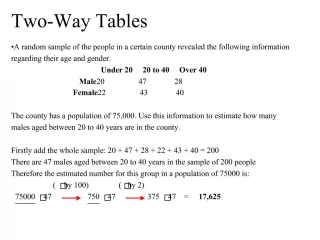 PPT - Two-Way Tables PowerPoint Presentation, free download - ID:9638880