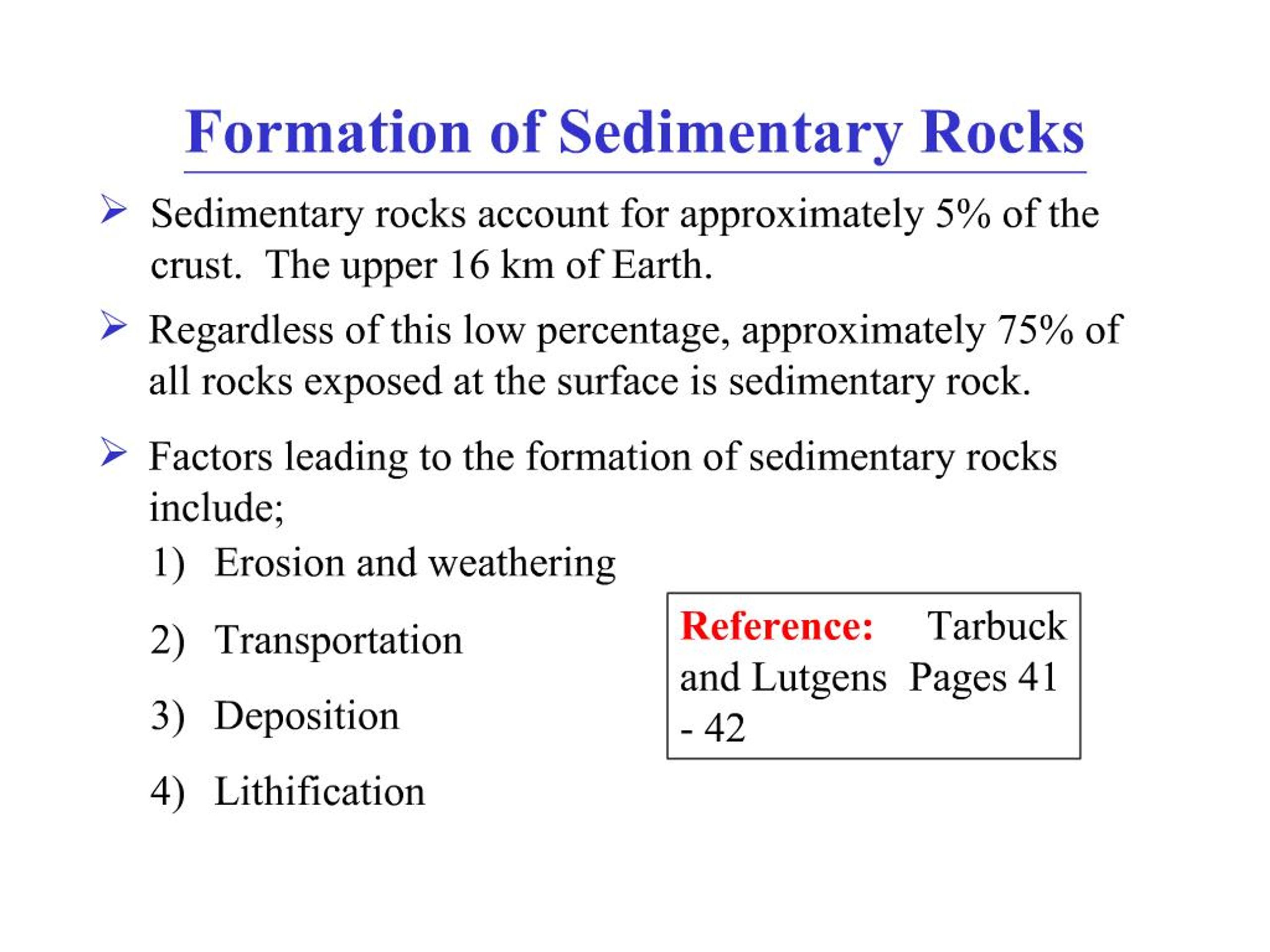 PPT - Formation of Sedimentary Rocks PowerPoint Presentation, free ...
