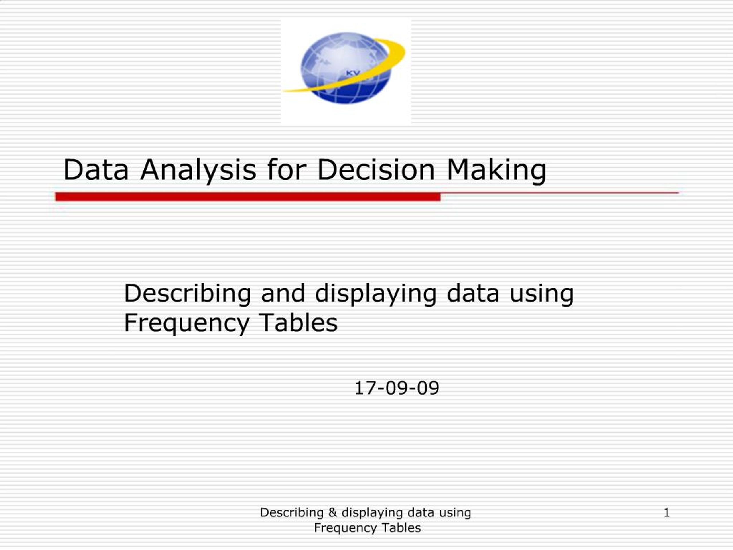 PPT - Data Analysis for Decision Making PowerPoint Presentation, free ...