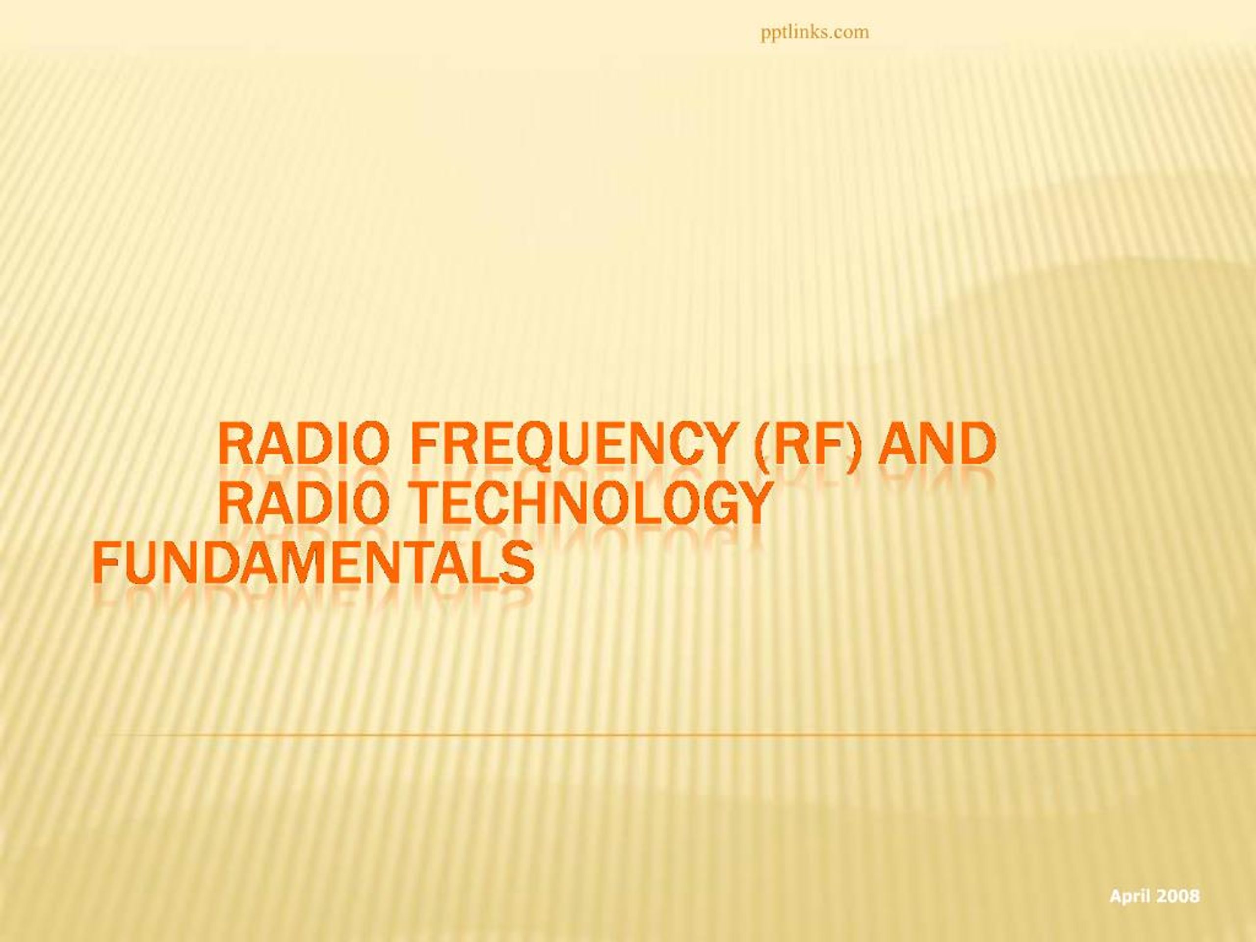 PPT - Radio Frequency RF and Radio Technology Fundamentals PowerPoint ...