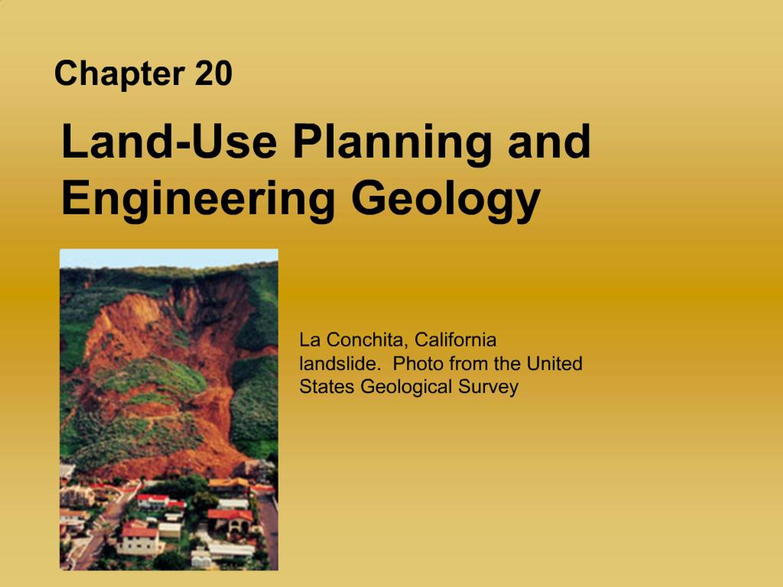 PPT - Land-Use Planning and Engineering Geology PowerPoint Presentation ...