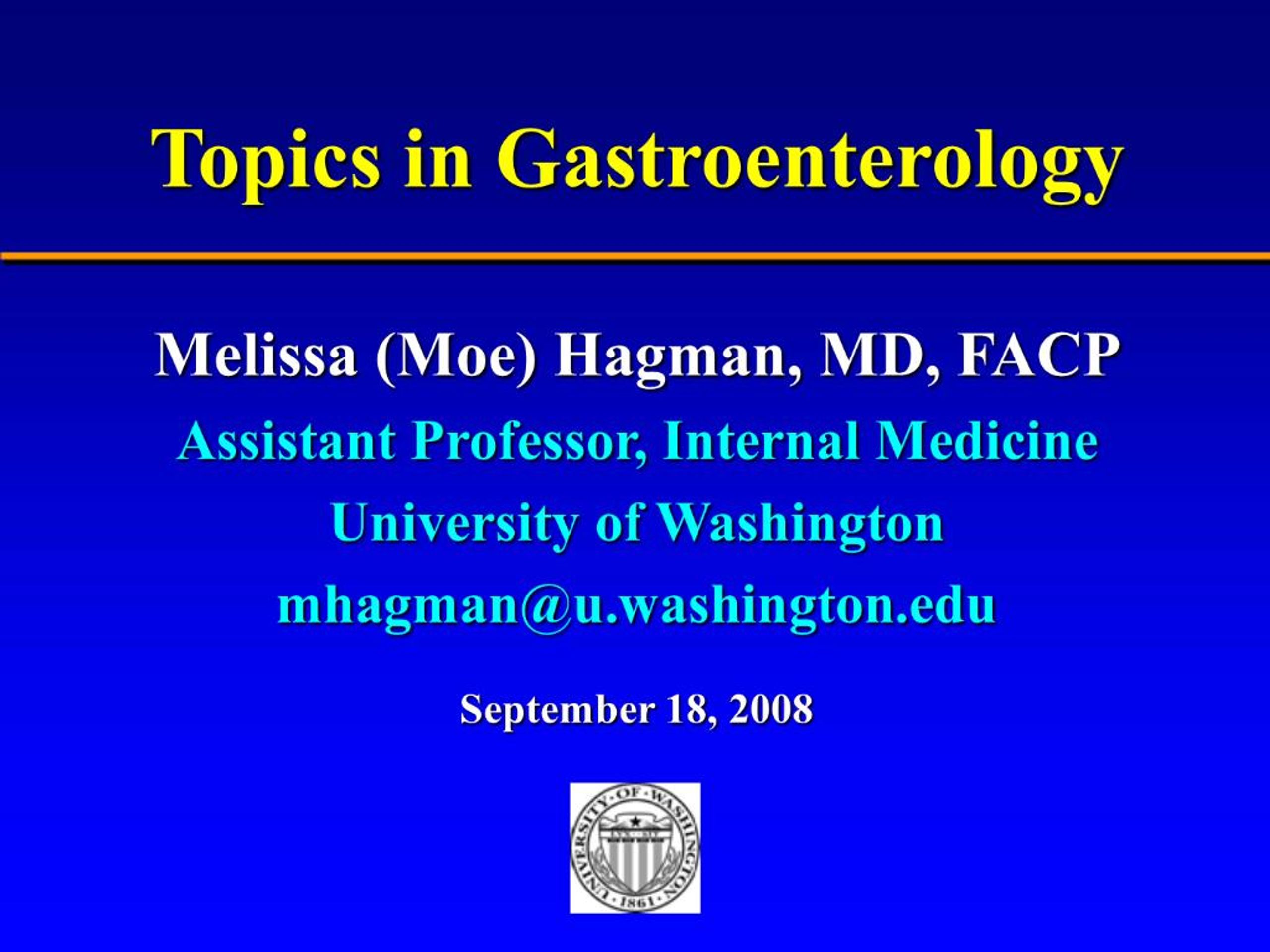 PPT - Topics in Gastroenterology PowerPoint Presentation, free download ...