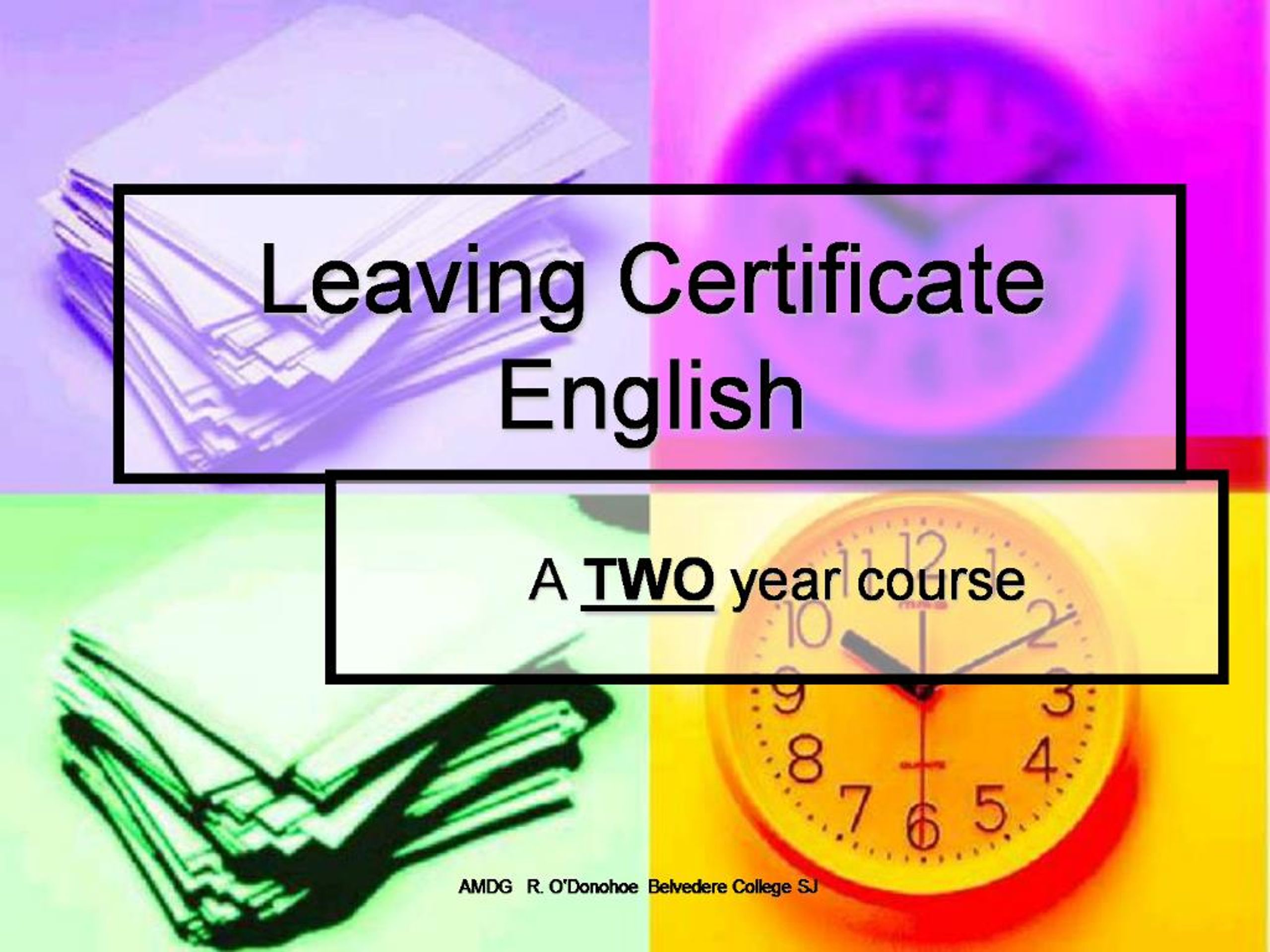 PPT - Leaving Certificate English PowerPoint Presentation, free ...