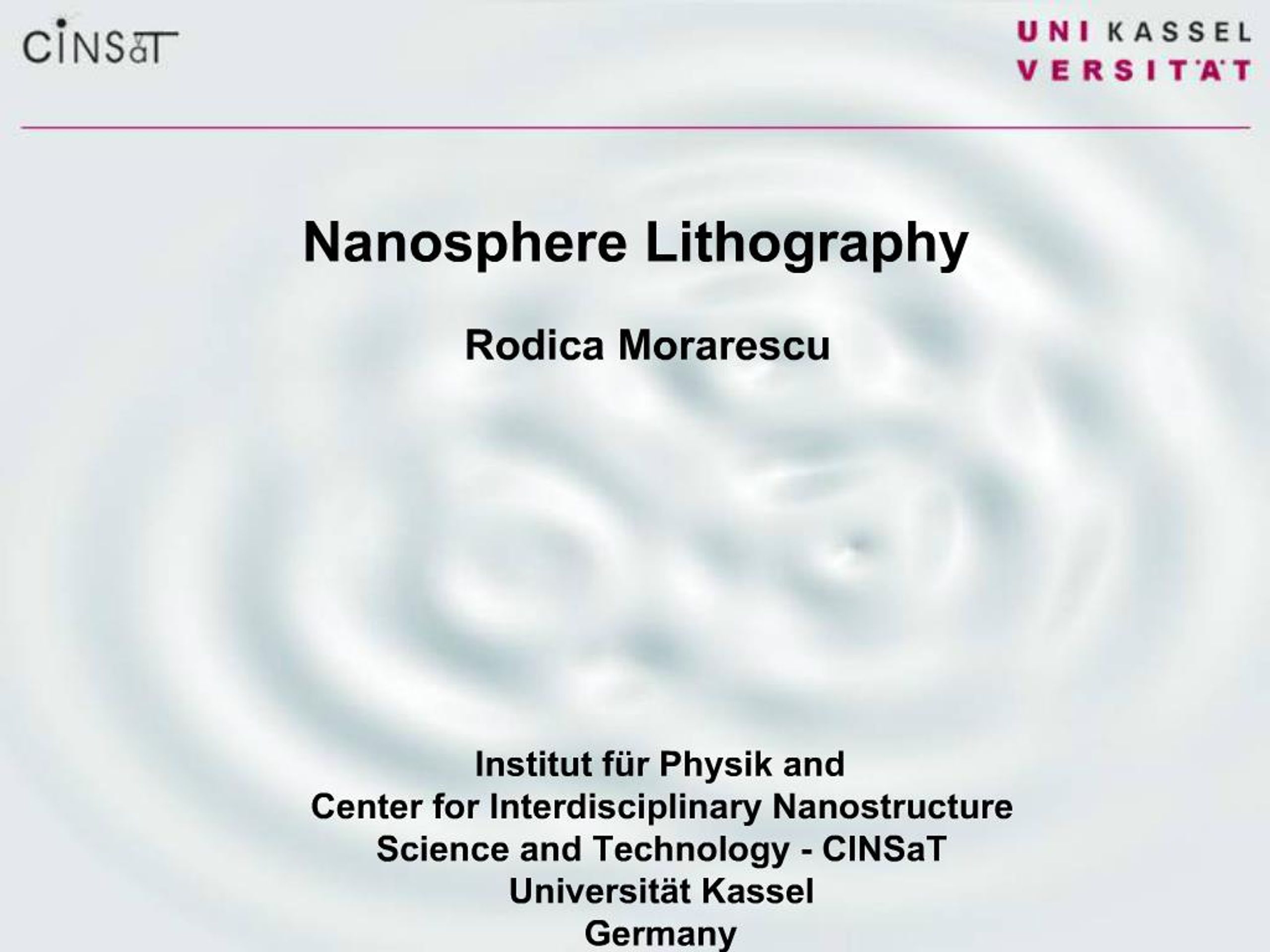 PPT - Nanosphere Lithography PowerPoint Presentation, free download ...
