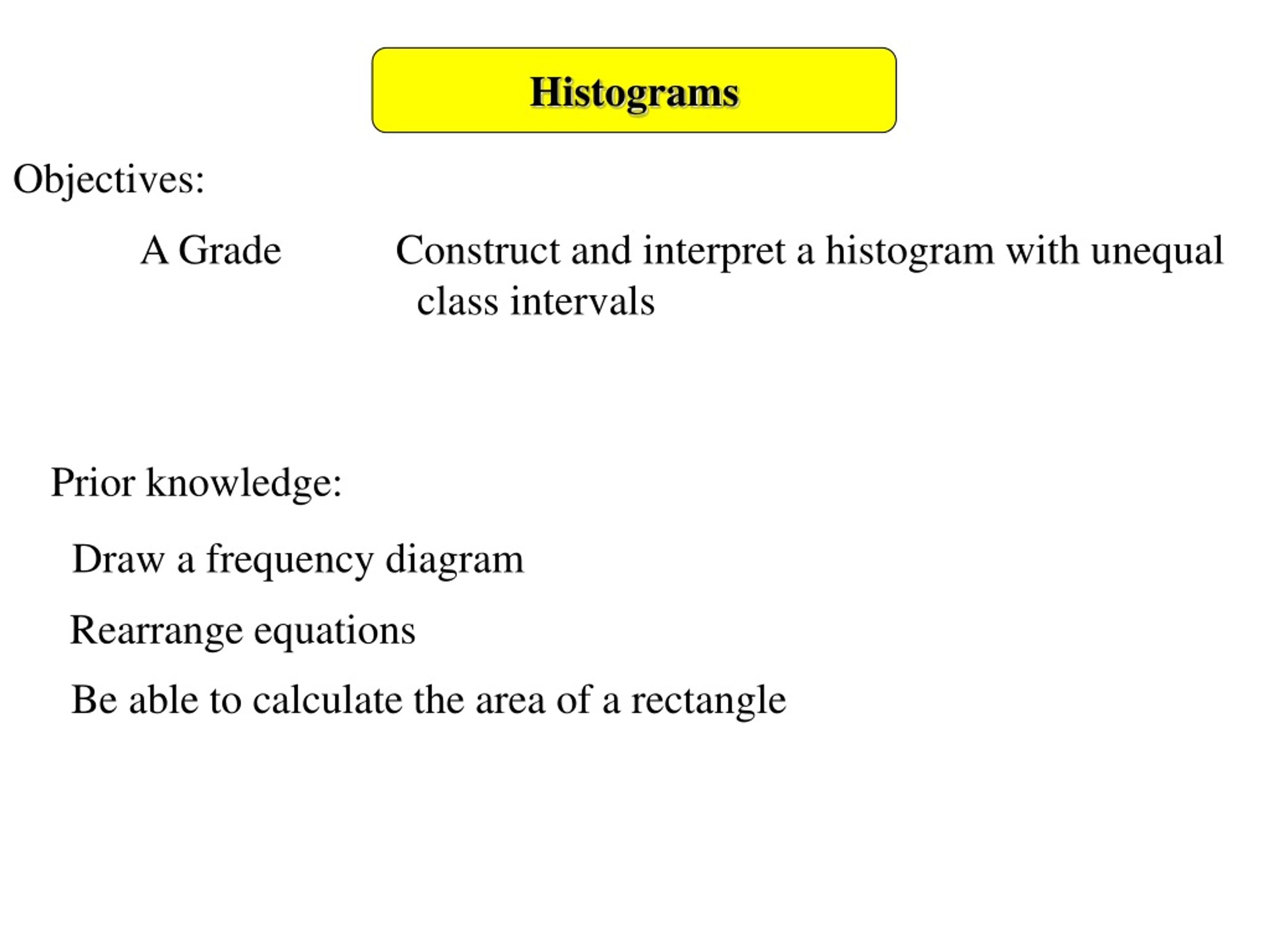 PPT - Histograms PowerPoint Presentation, free download - ID:679741