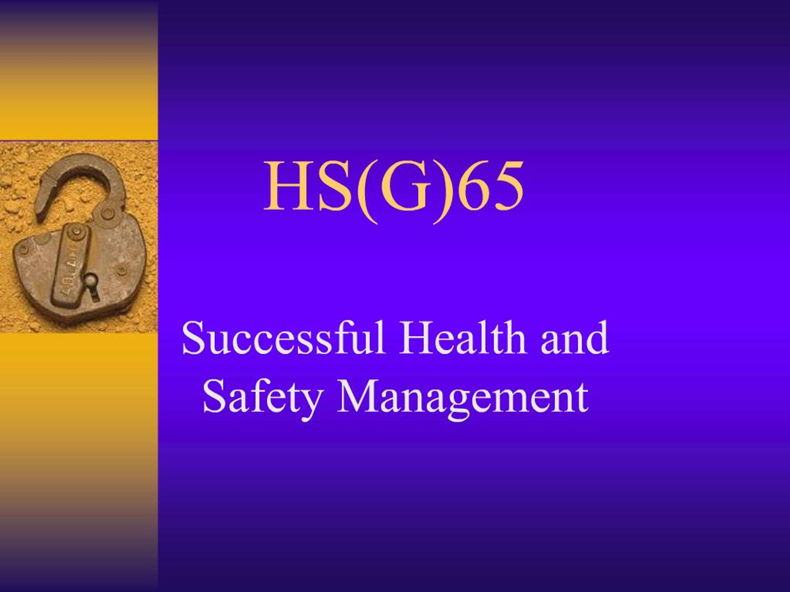 PPT - HSG65 PowerPoint Presentation, free download - ID:680740