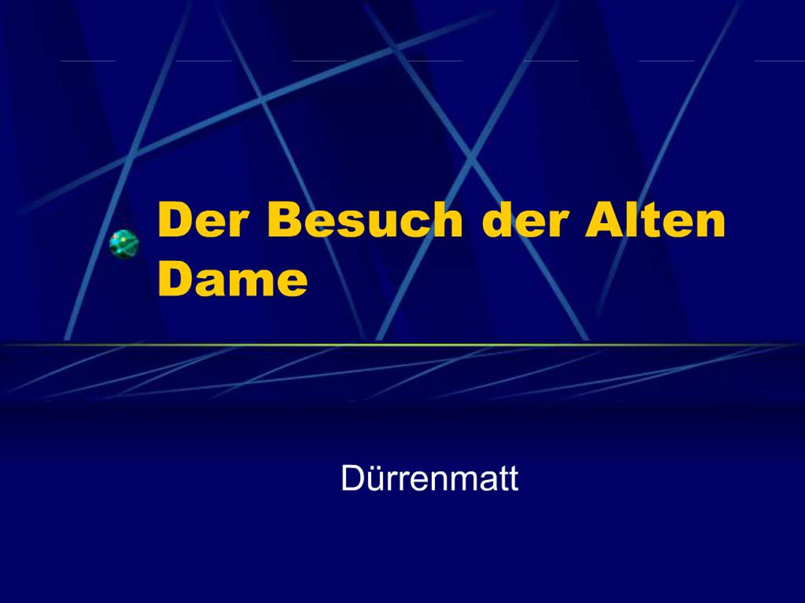 PPT - Der Besuch der Alten Dame PowerPoint Presentation, free download - ID:681929