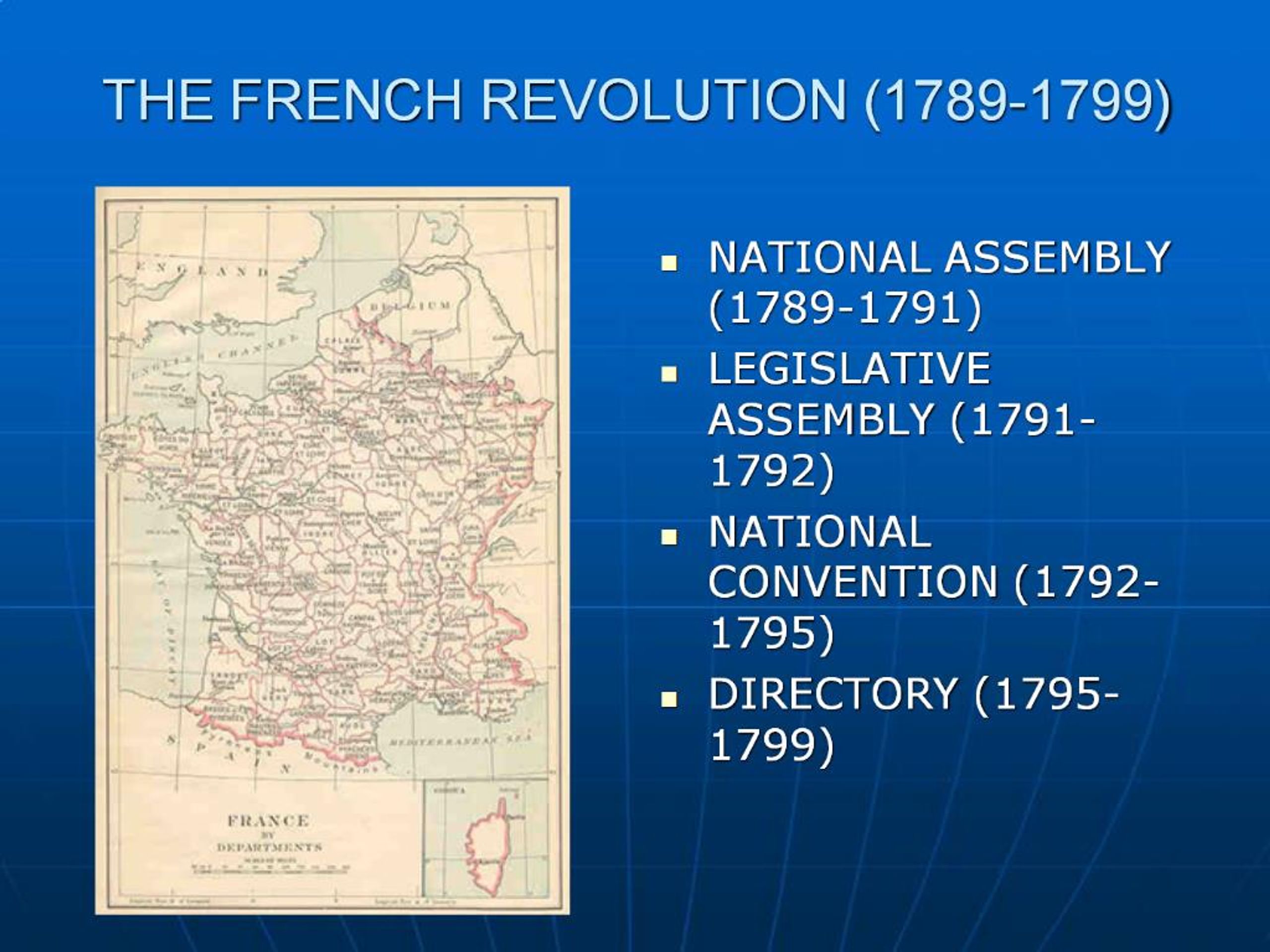 PPT - THE FRENCH REVOLUTION 1789-1799 PowerPoint Presentation, free ...