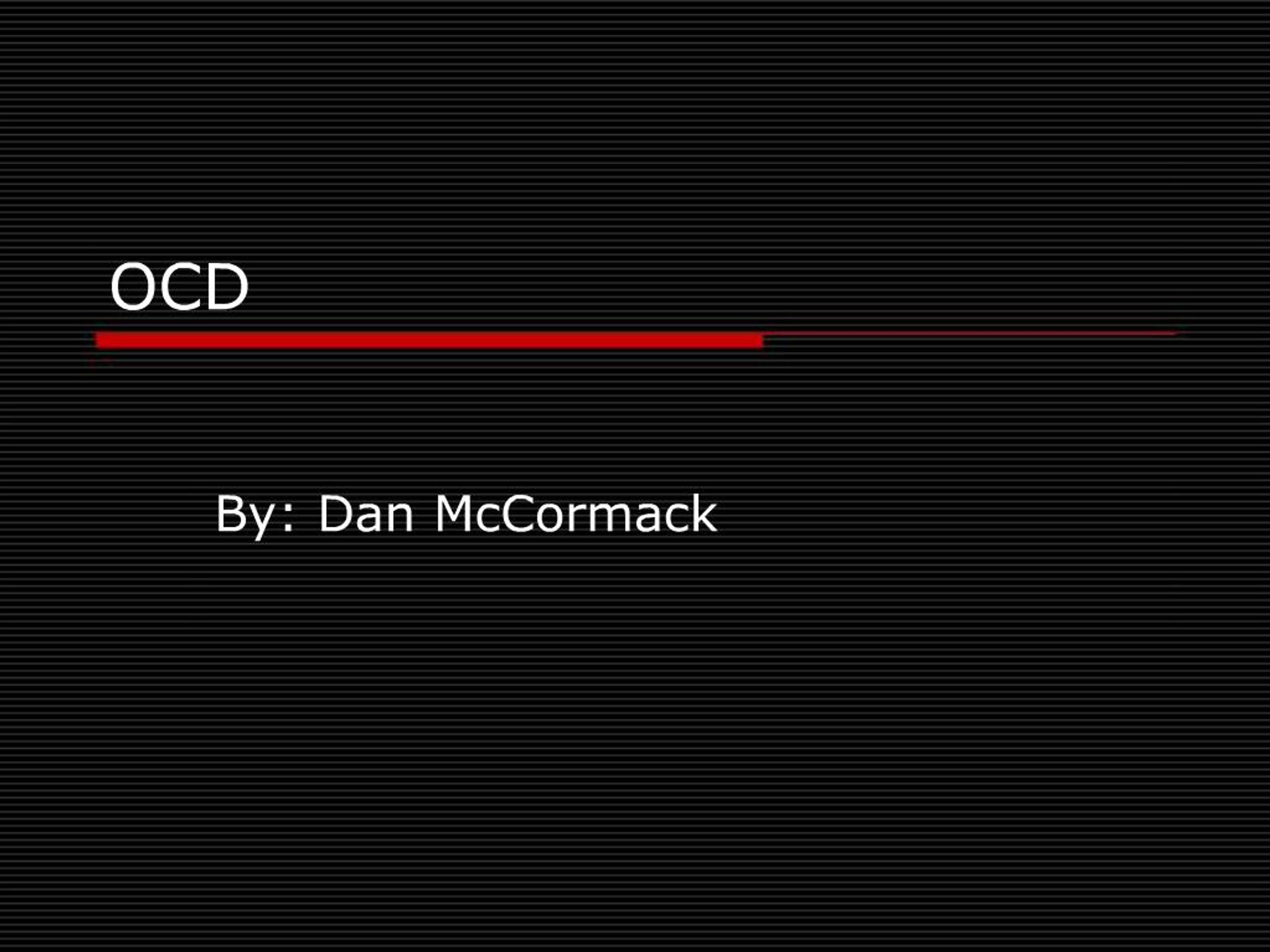 PPT - OCD PowerPoint Presentation, free download - ID:684706
