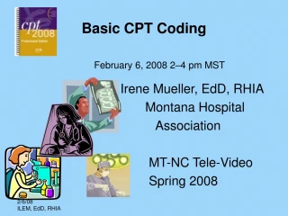PPT - INTRODUCTION TO CPT CODING PowerPoint Presentation, free download - ID:2017118