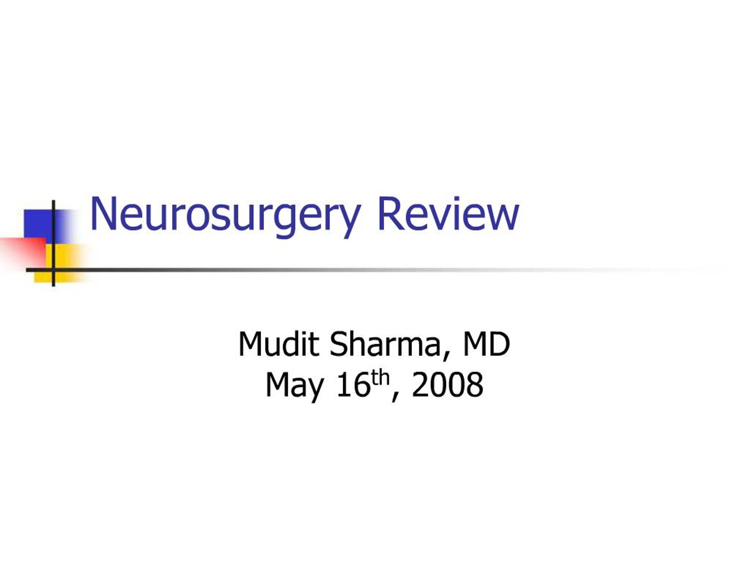 PPT - Neurosurgery Review PowerPoint Presentation, free download - ID ...