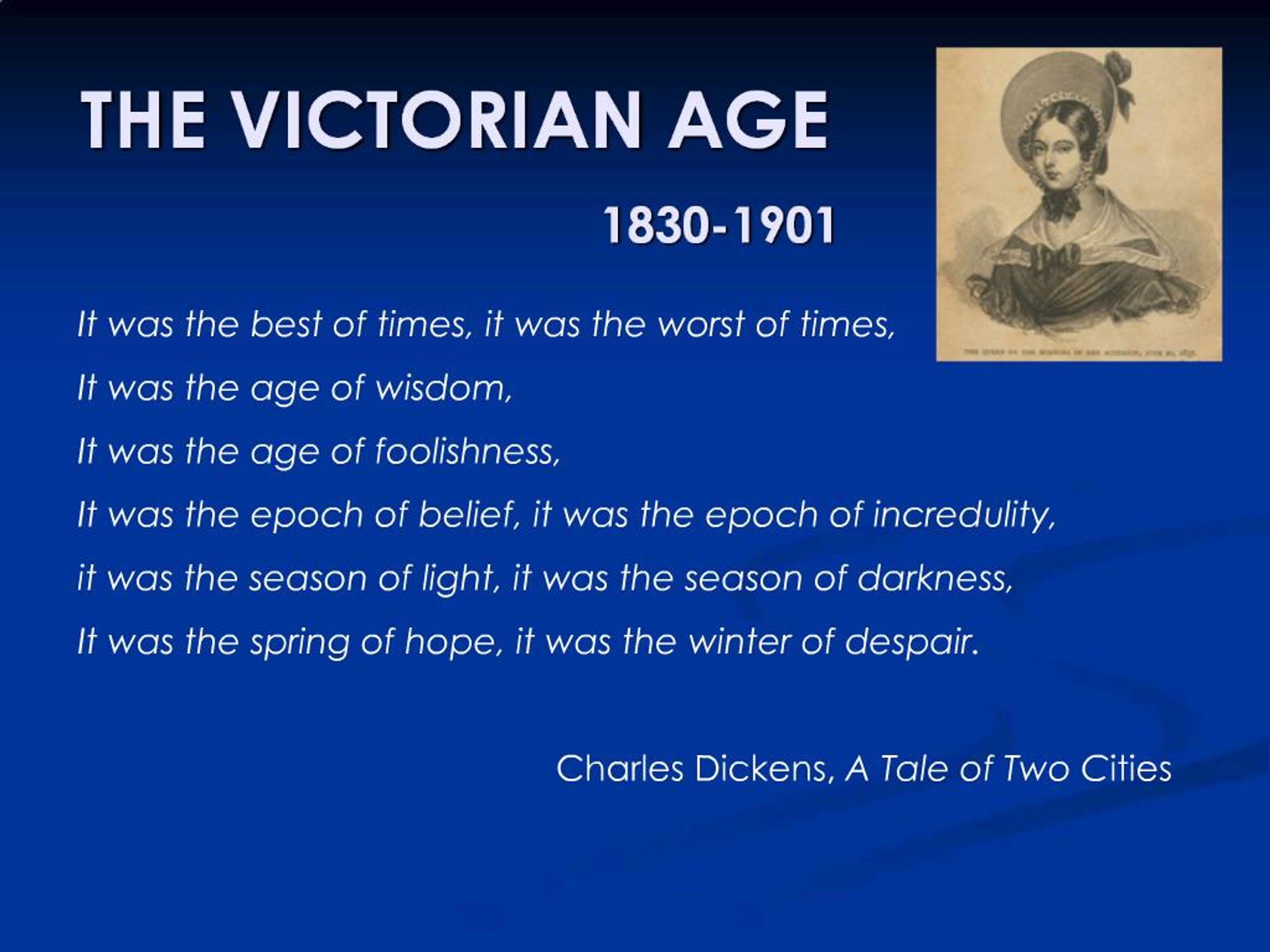 PPT - THE VICTORIAN AGE 1830-1901 PowerPoint Presentation, free ...