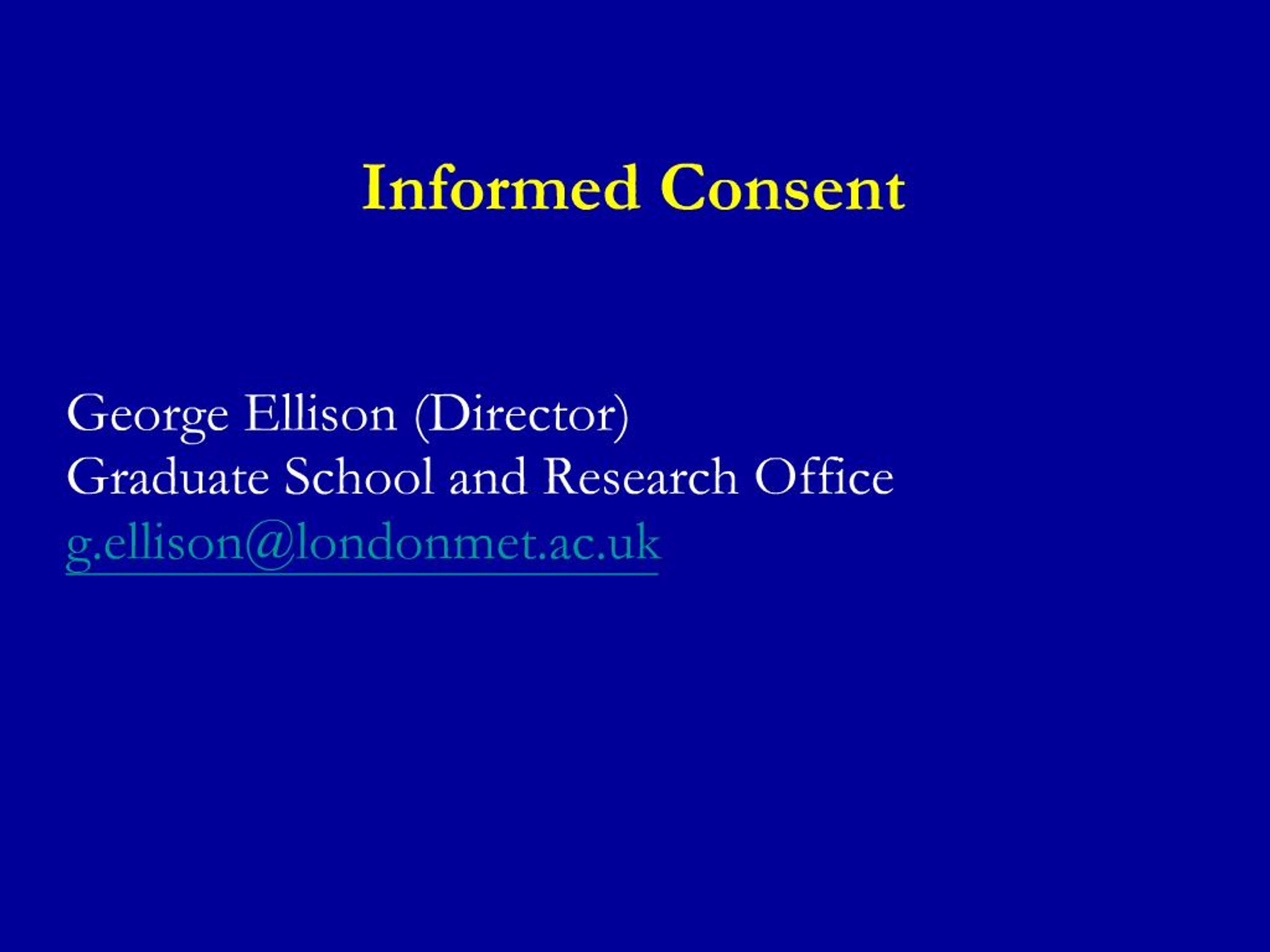 PPT - Informed Consent PowerPoint Presentation, free download - ID:687335