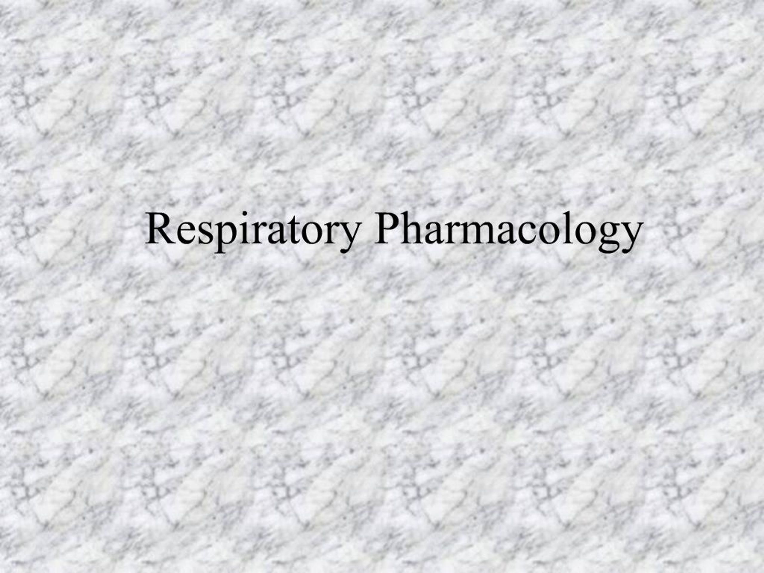 PPT - Respiratory Pharmacology PowerPoint Presentation, free download ...