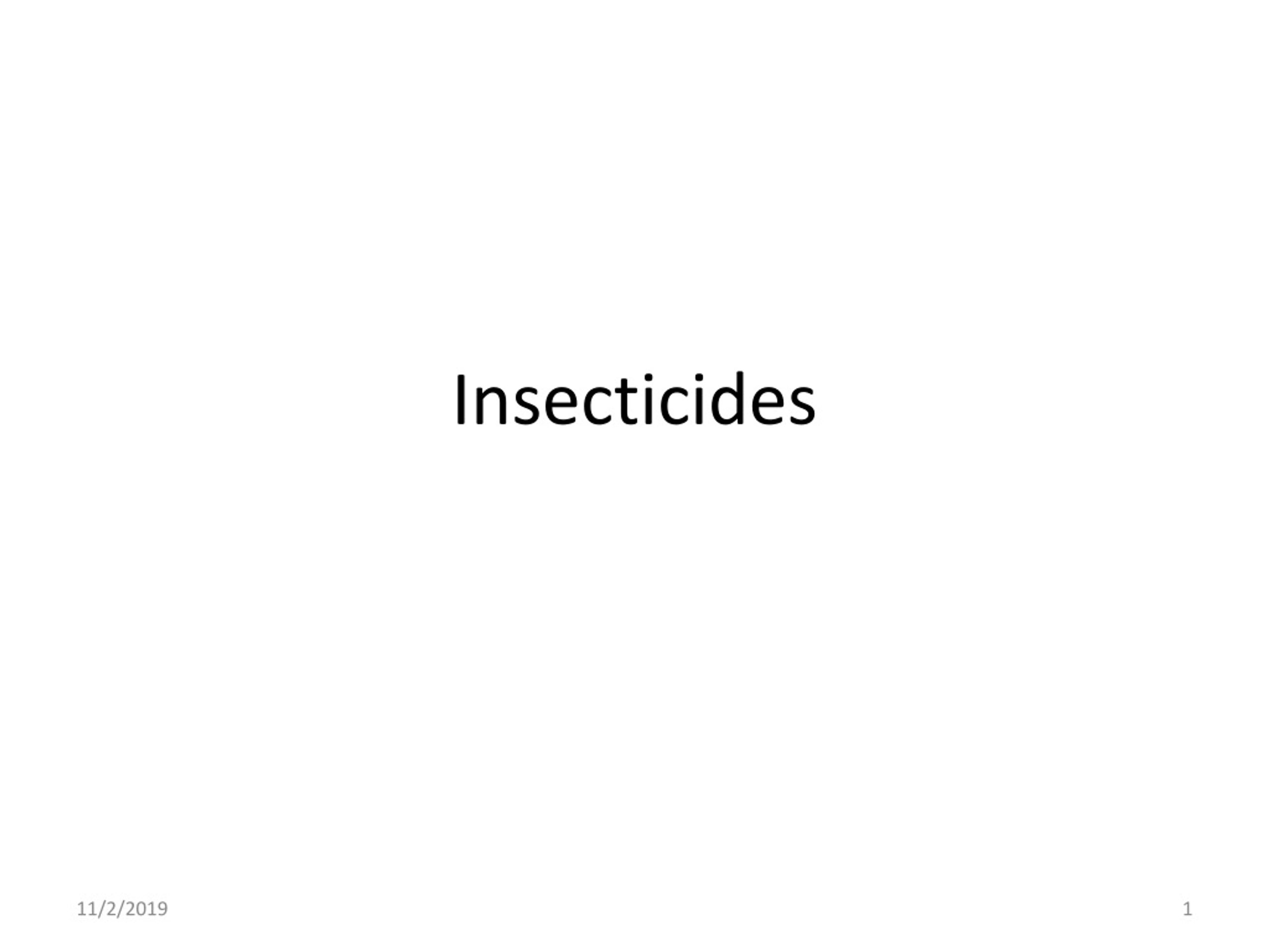 PPT - Insecticides PowerPoint Presentation, free download - ID:687701