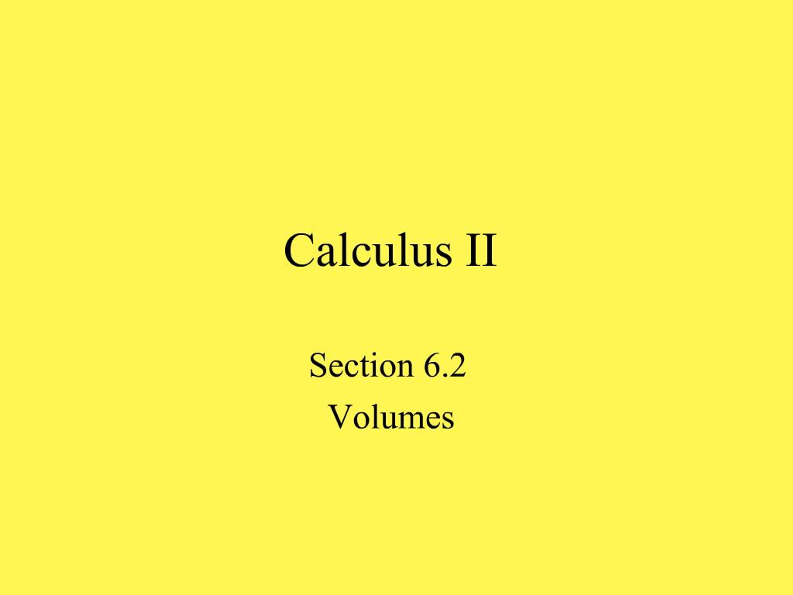 PPT - Calculus II PowerPoint Presentation, free download - ID:688199