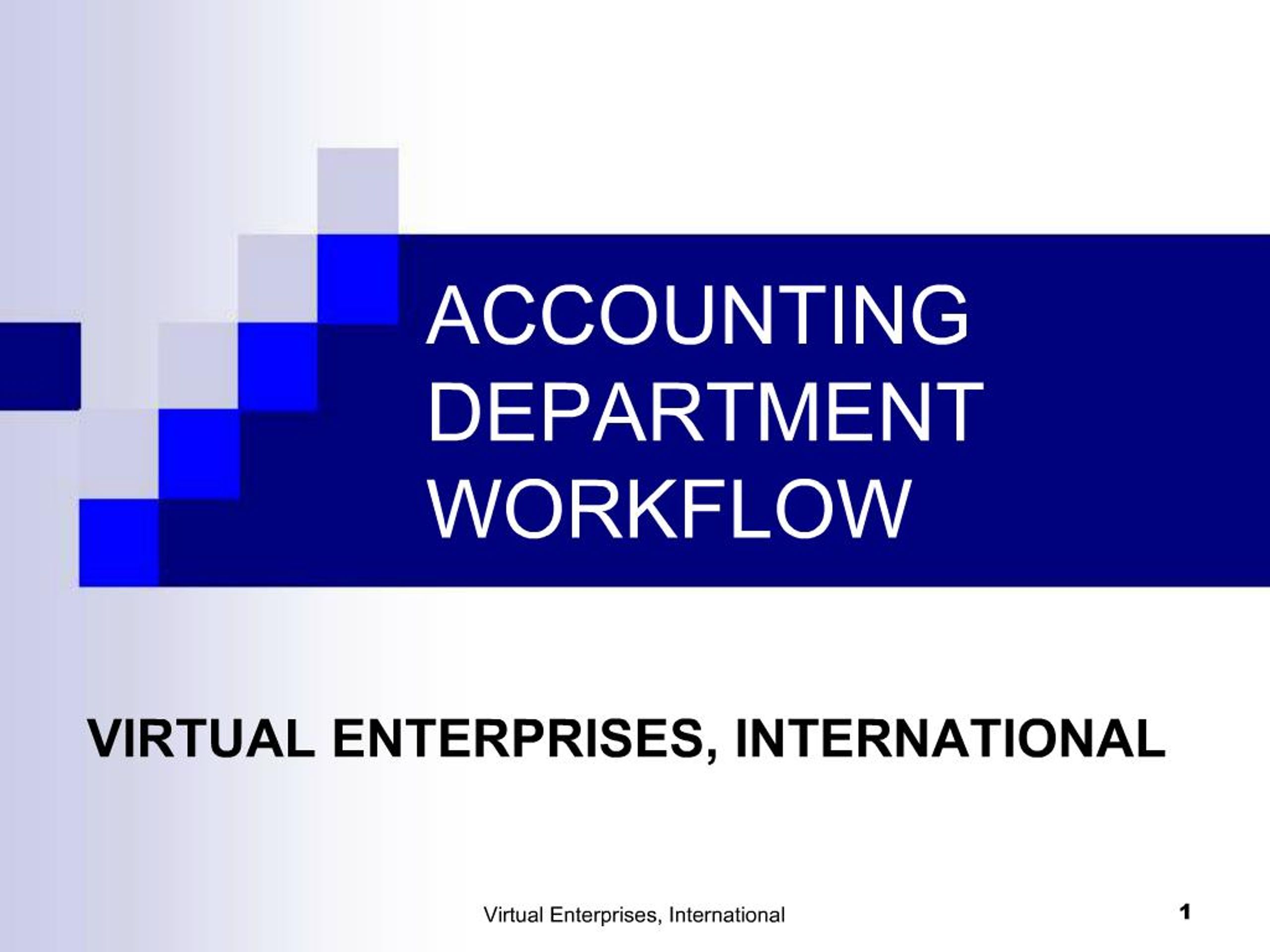PPT - ACCOUNTING DEPARTMENT WORKFLOW PowerPoint Presentation, free ...
