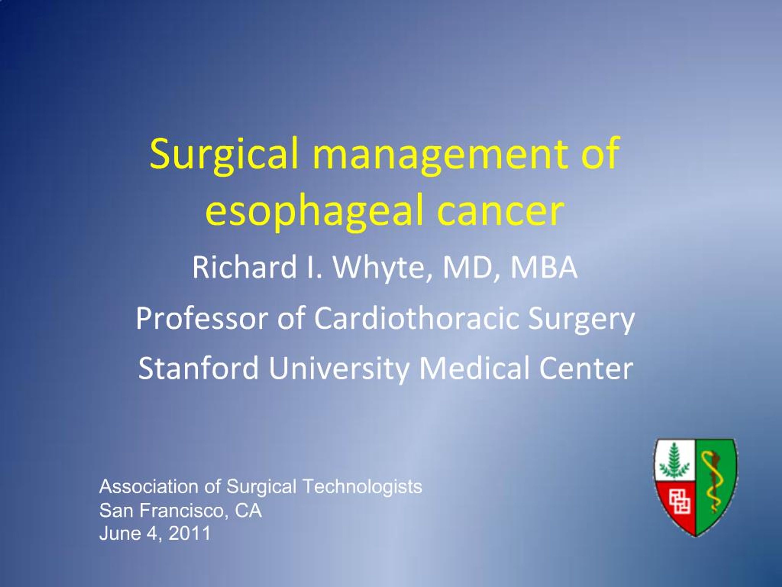 Ppt Surgical Management Of Esophageal Cancer Powerpoint Presentation