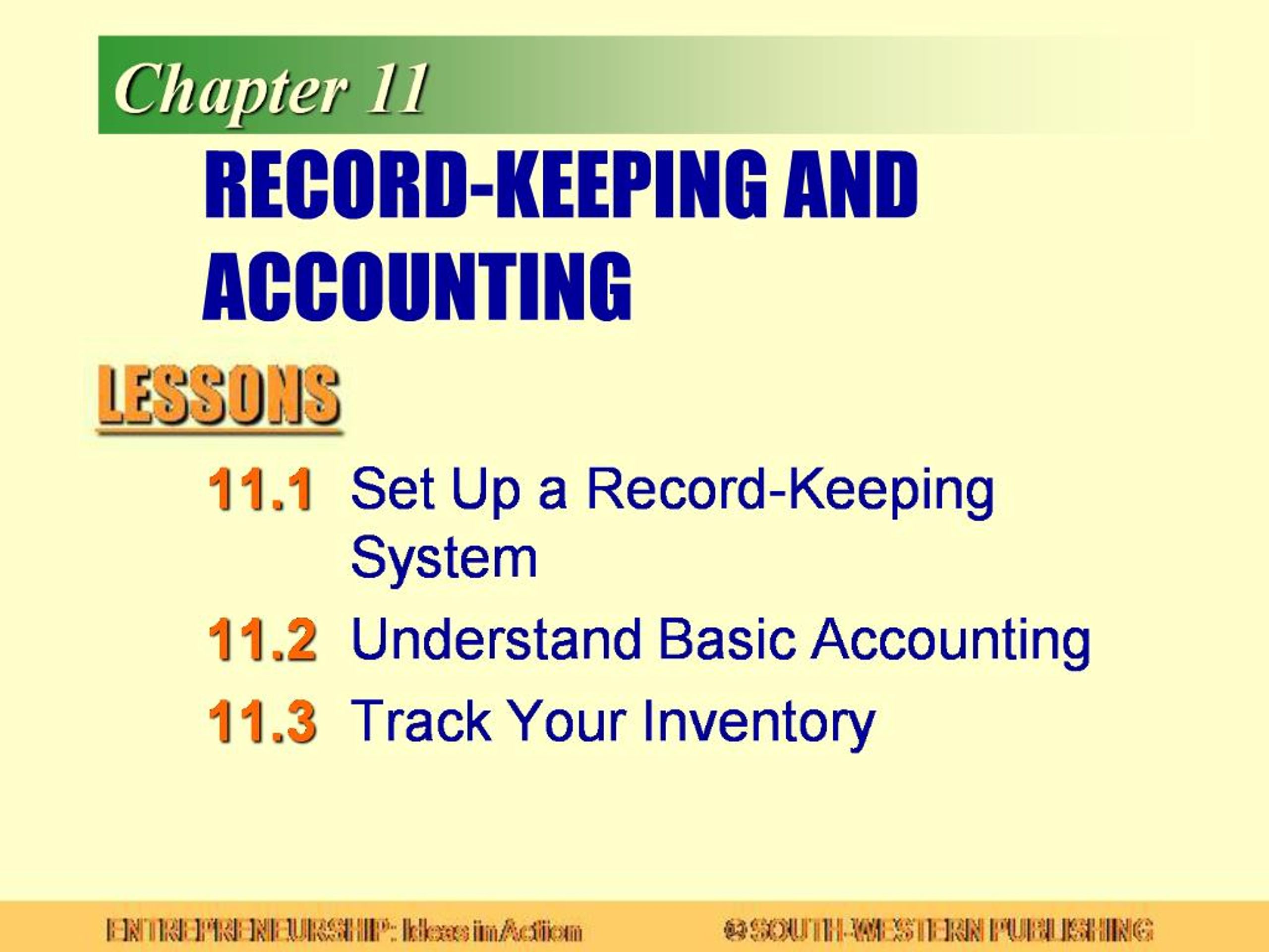 PPT - RECORD-KEEPING AND ACCOUNTING PowerPoint Presentation, free ...