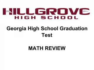 PPT - Georgia High School Graduation Test MATH REVIEW PowerPoint ...