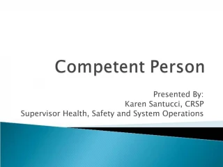 PPT - Competent Person for Construction PowerPoint Presentation, free ...