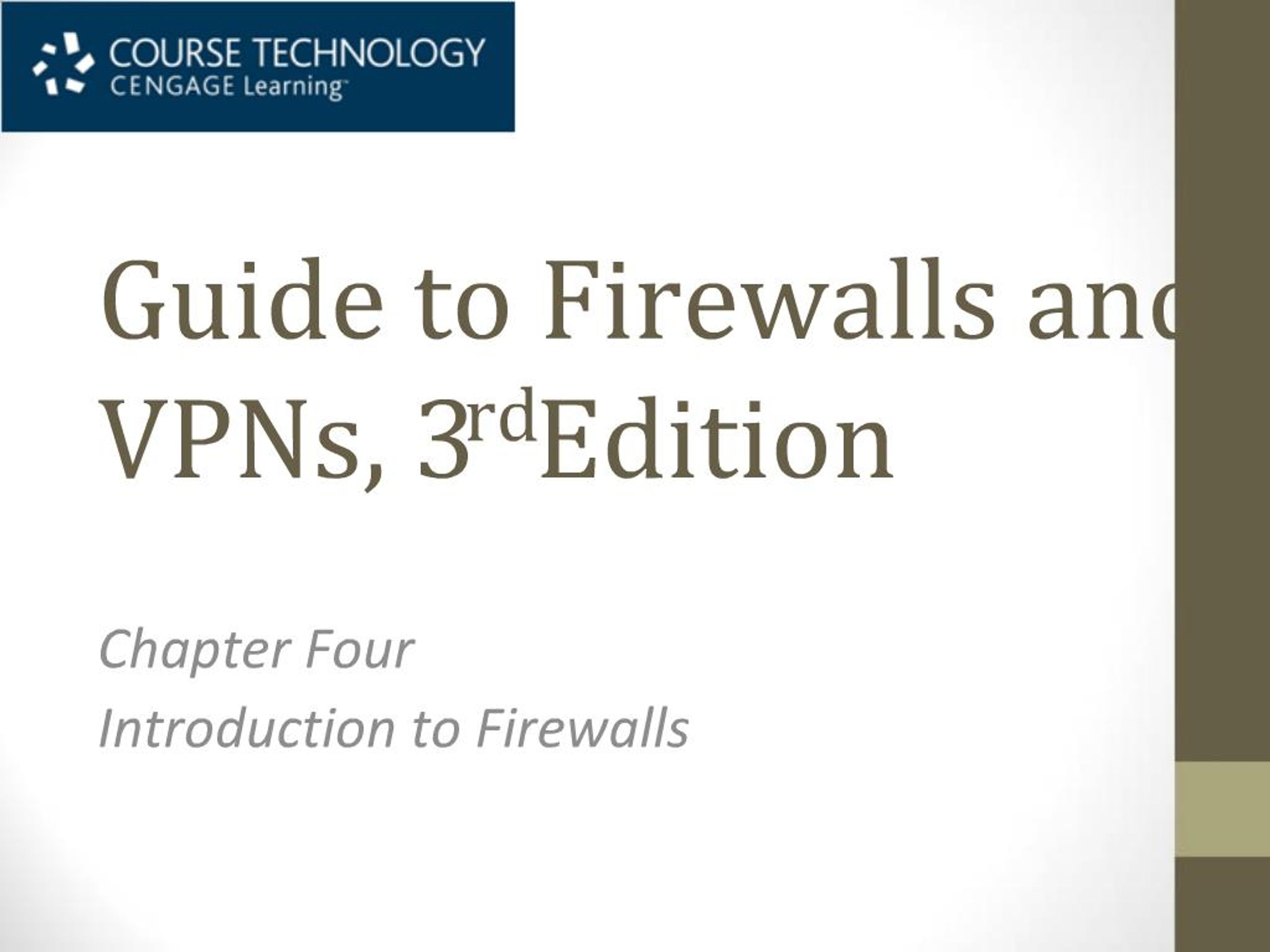 PPT - Guide to Firewalls and VPNs, 3rd Edition PowerPoint Presentation - ID:700066