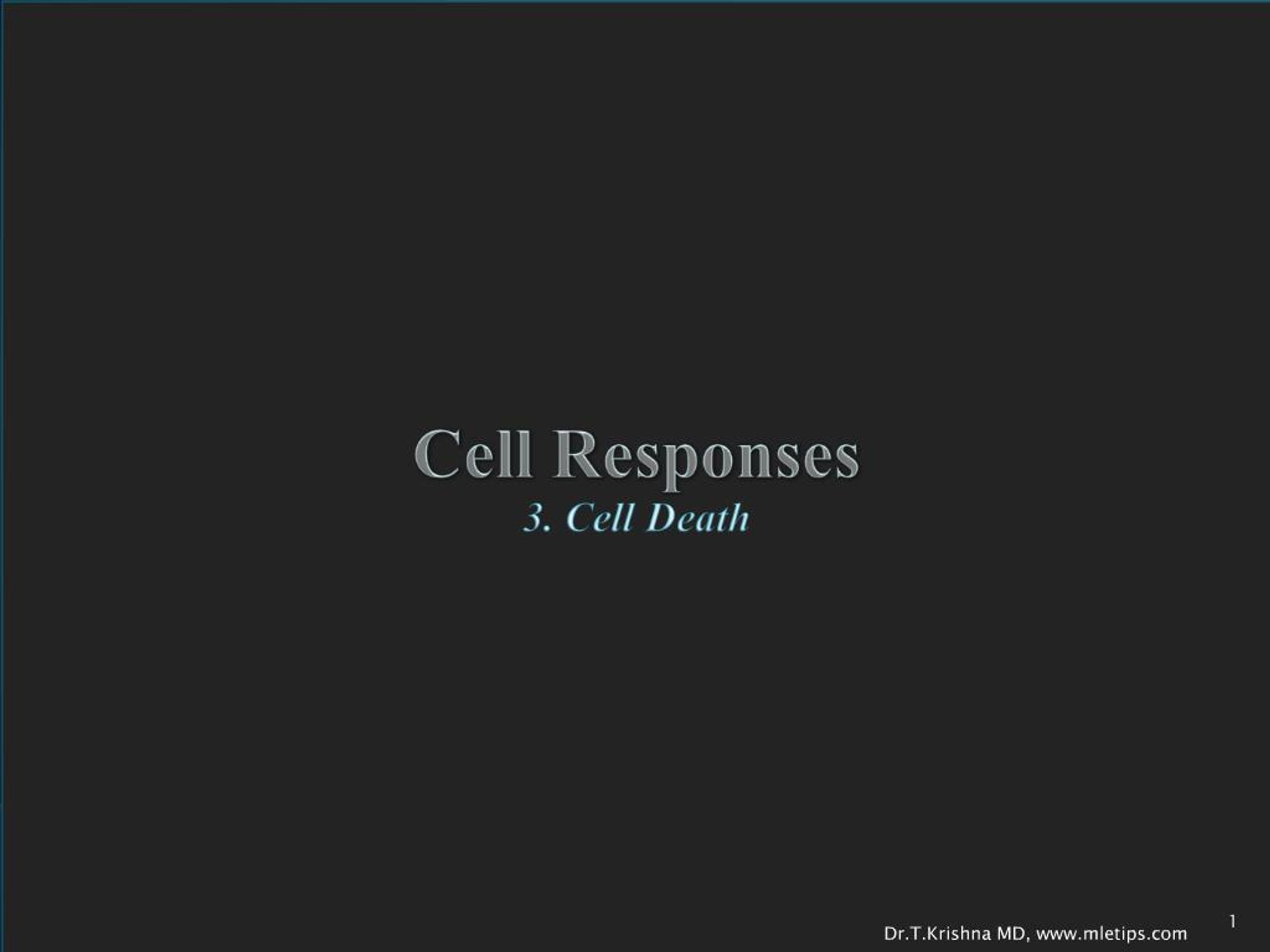 PPT - Cell Responses 3. Cell Death PowerPoint Presentation, free ...