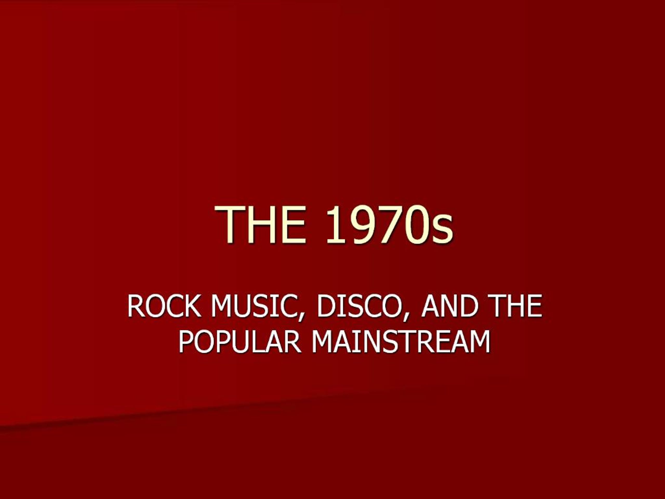 PPT - THE 1970s PowerPoint Presentation, free download - ID:708556