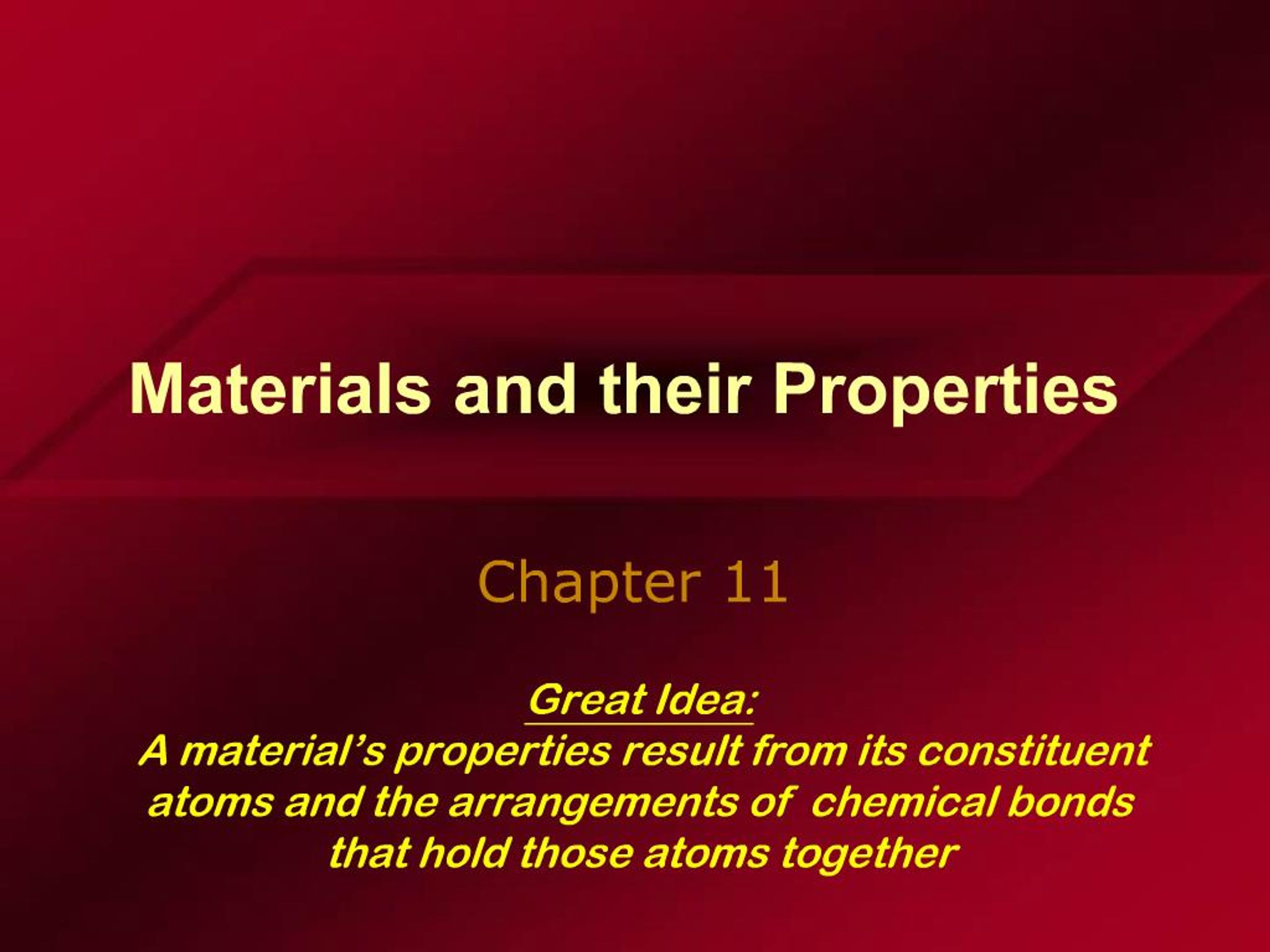 PPT - Materials and their Properties PowerPoint Presentation, free ...