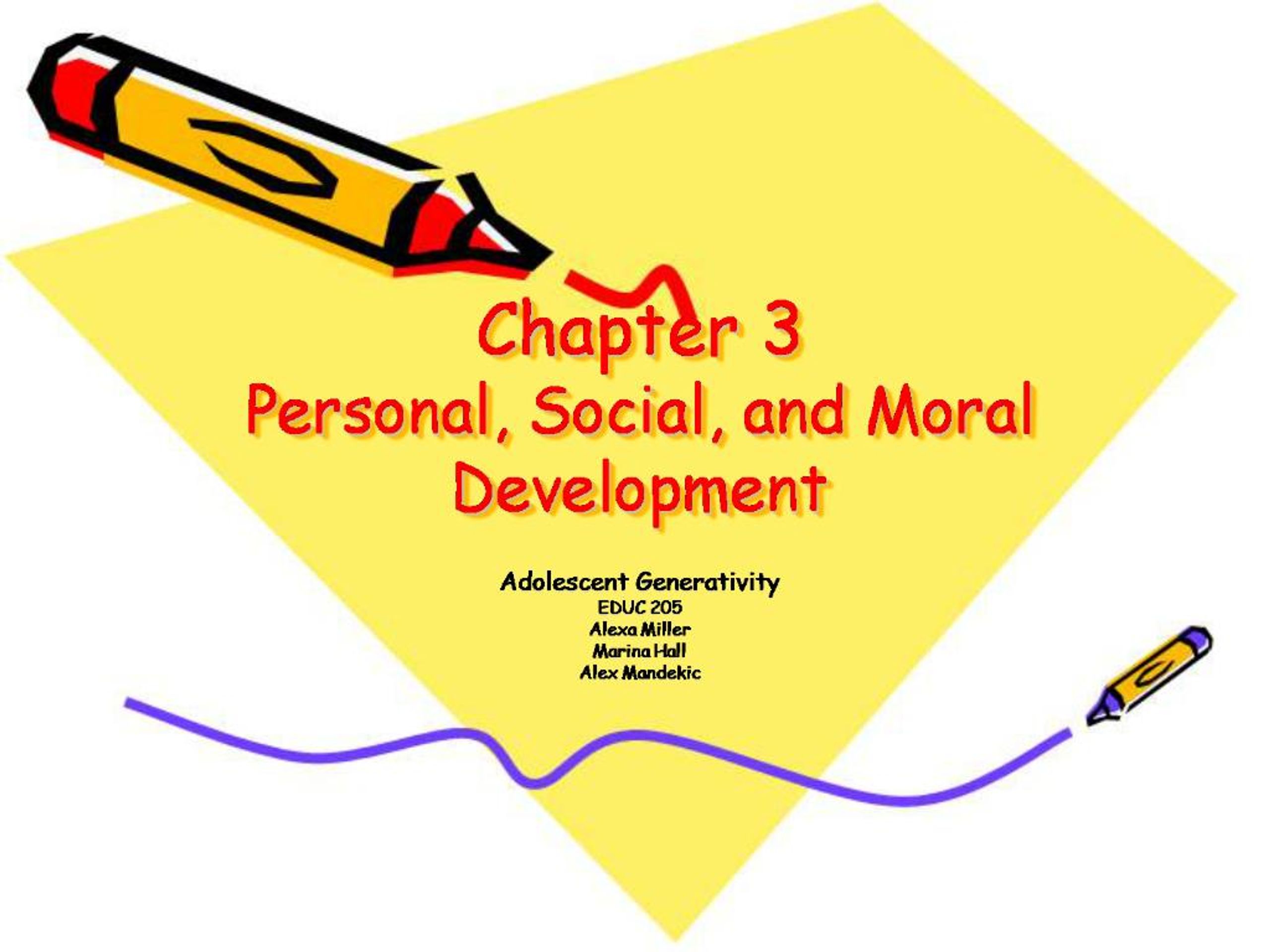 PPT - Chapter 3 Personal, Social, and Moral Development PowerPoint ...