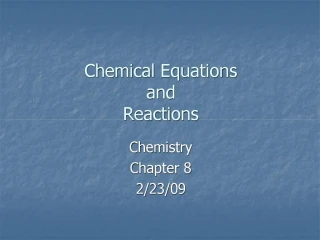PPT - Chemical Reactions & Equations PowerPoint Presentation, free ...