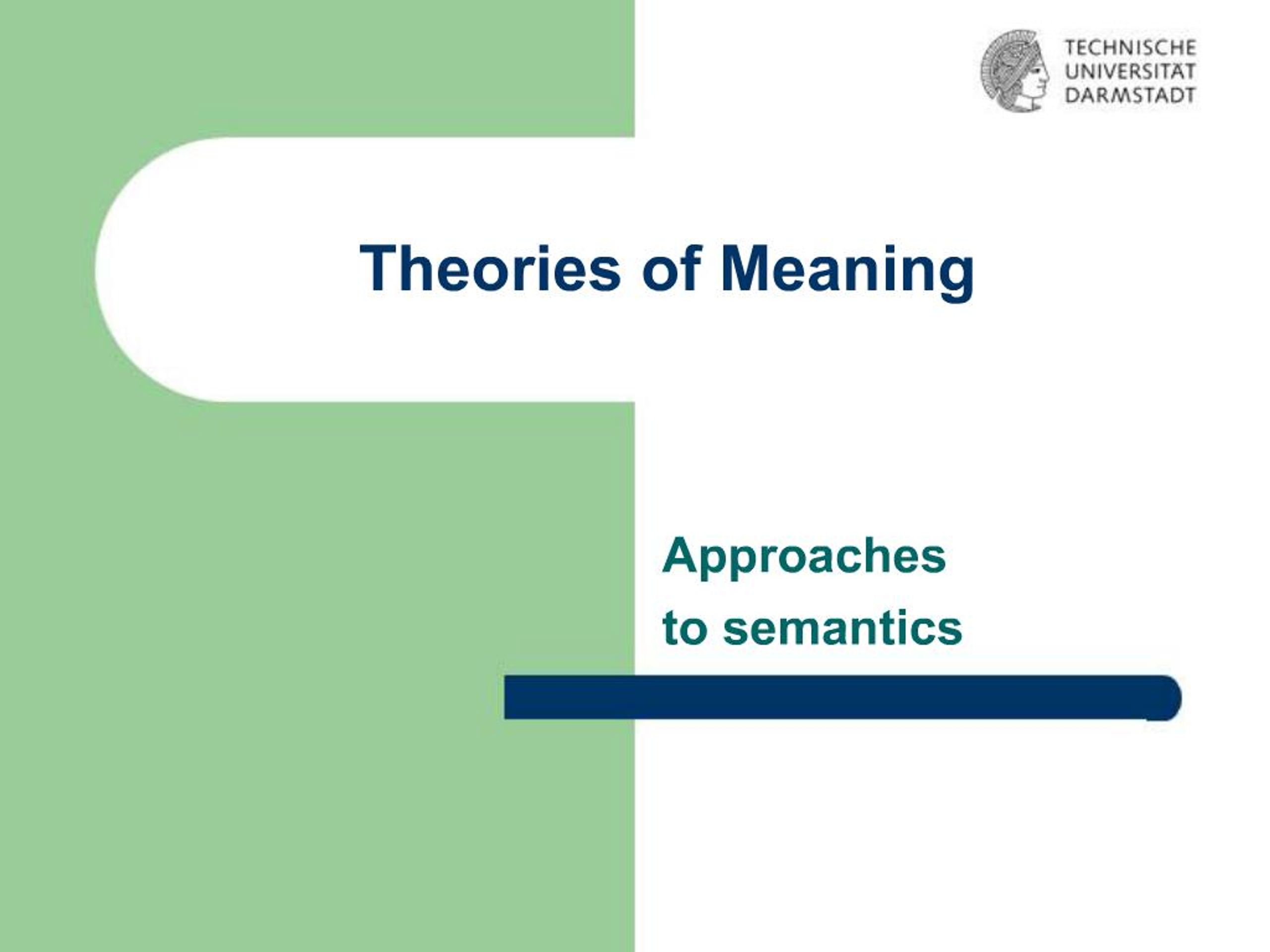 PPT - Theories of Meaning PowerPoint Presentation, free download - ID ...