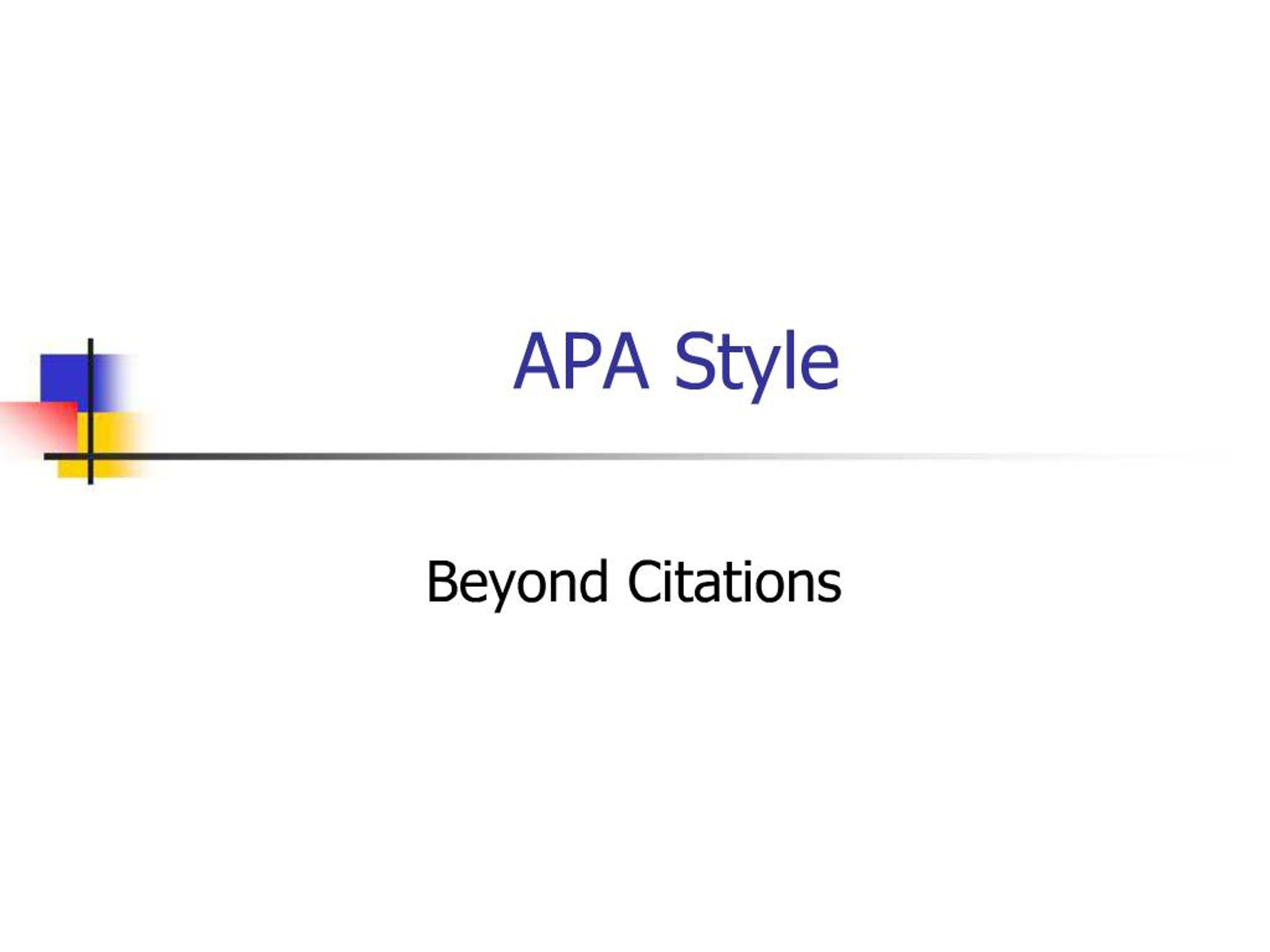 PPT - APA Style PowerPoint Presentation, free download - ID:712073