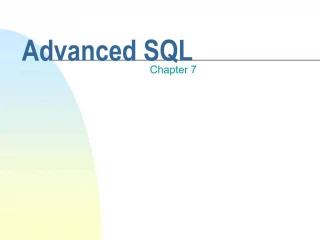 PPT - SQL: Advanced topics PowerPoint Presentation, free download - ID ...