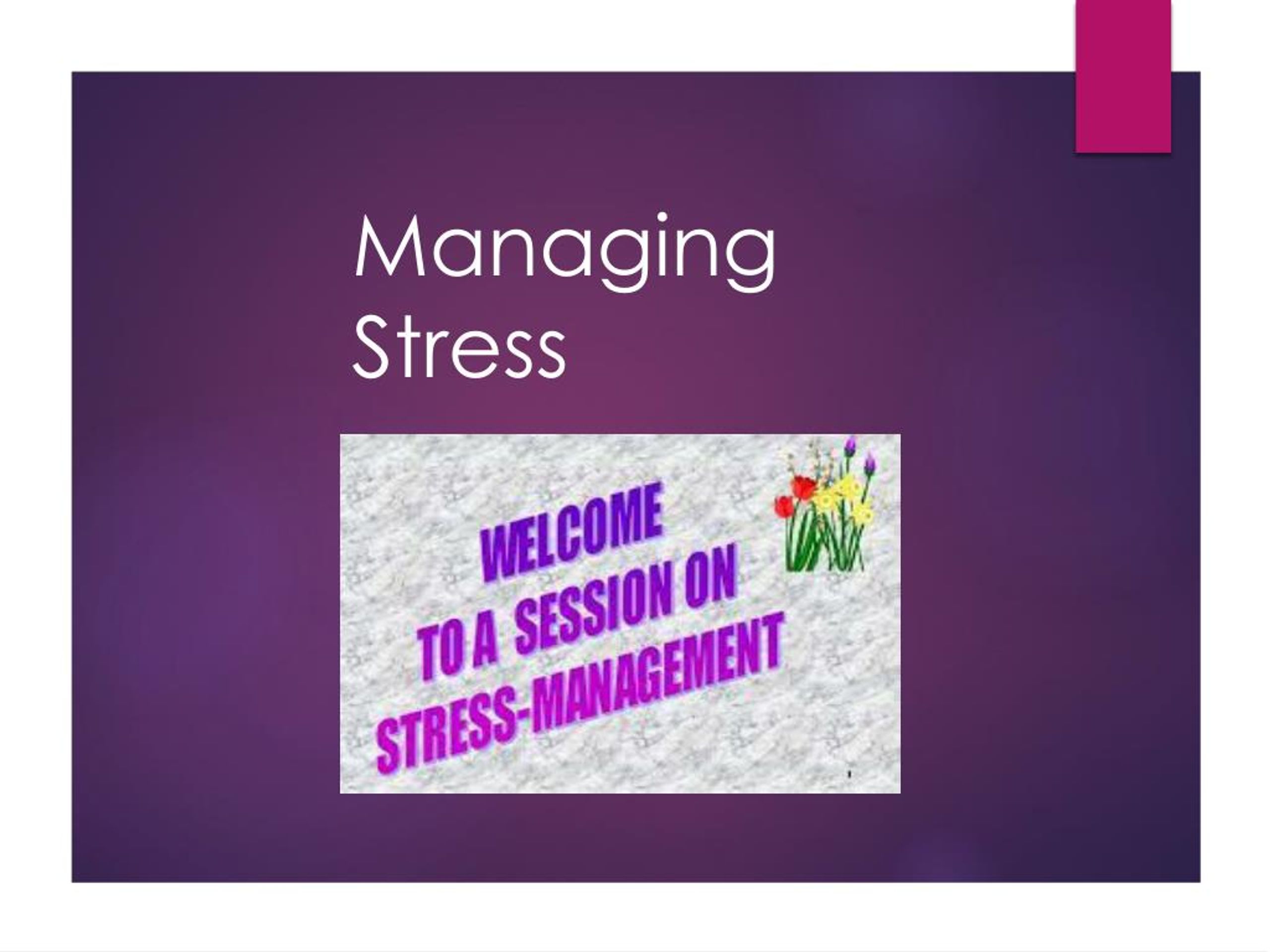 PPT - Managing Stress PowerPoint Presentation, free download - ID:7127984
