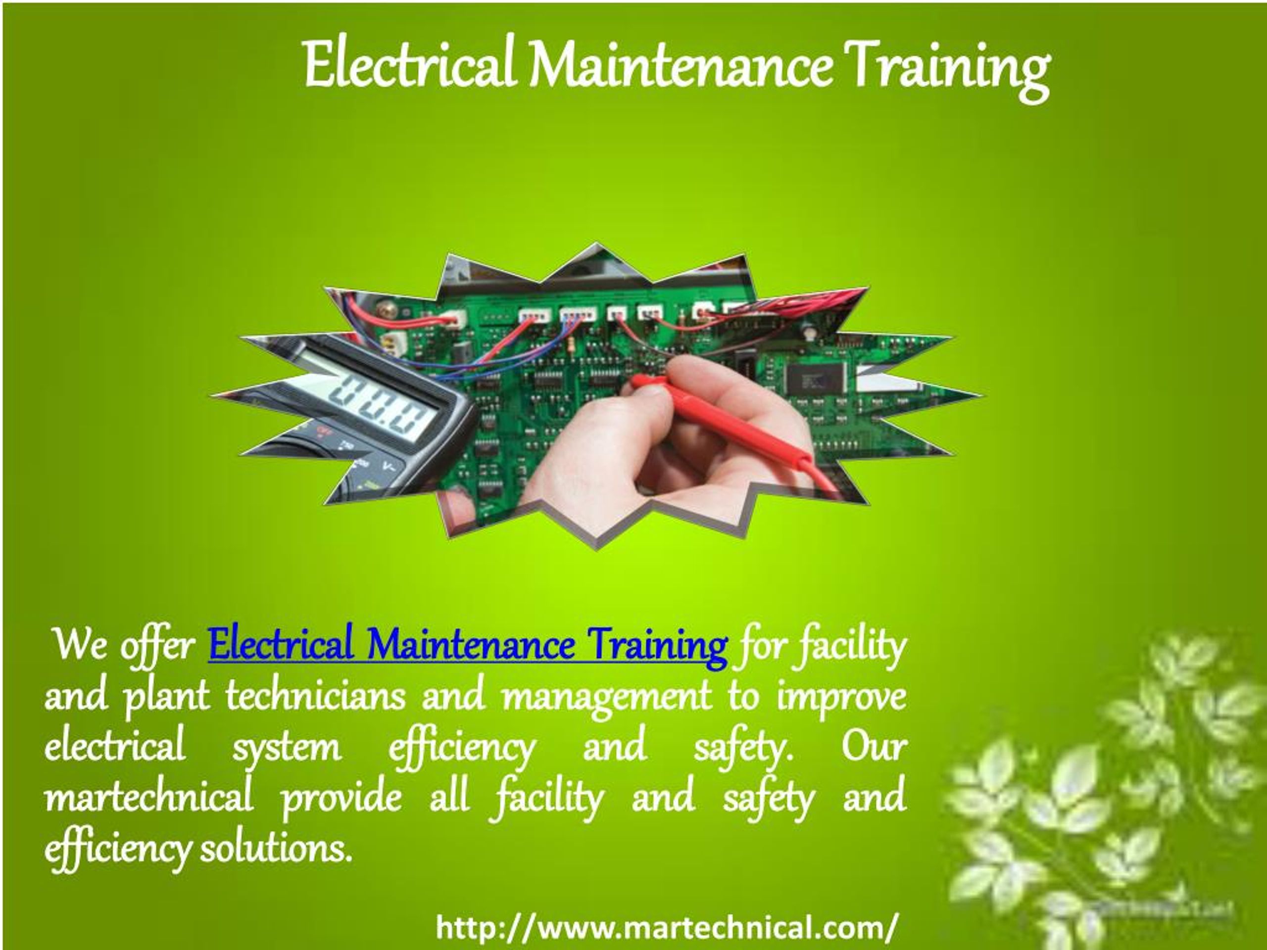 PPT - Electrical Maintenance Training PowerPoint Presentation, free ...