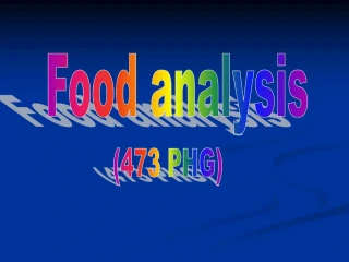 PPT - INTRODUCTION TO FOOD ANALYSIS 1126 PowerPoint Presentation, free ...