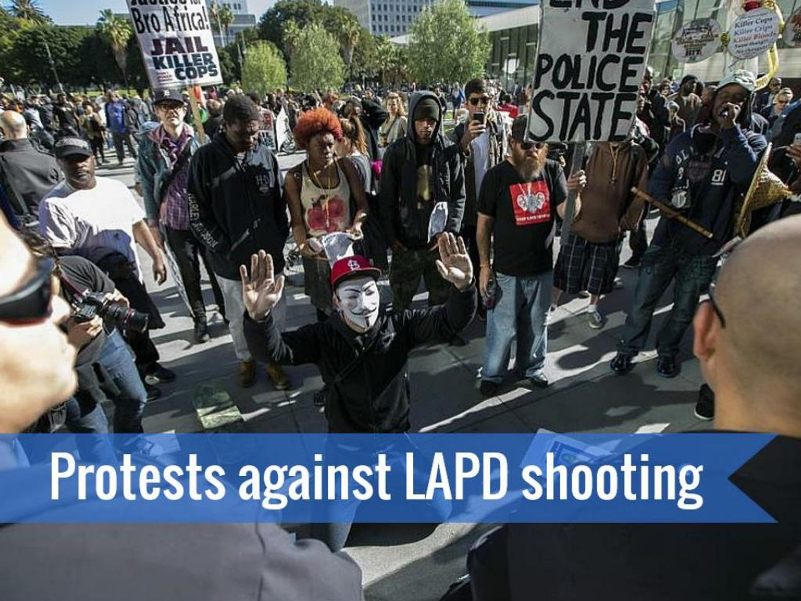 PPT - Protests against LAPD shooting PowerPoint Presentation, free ...