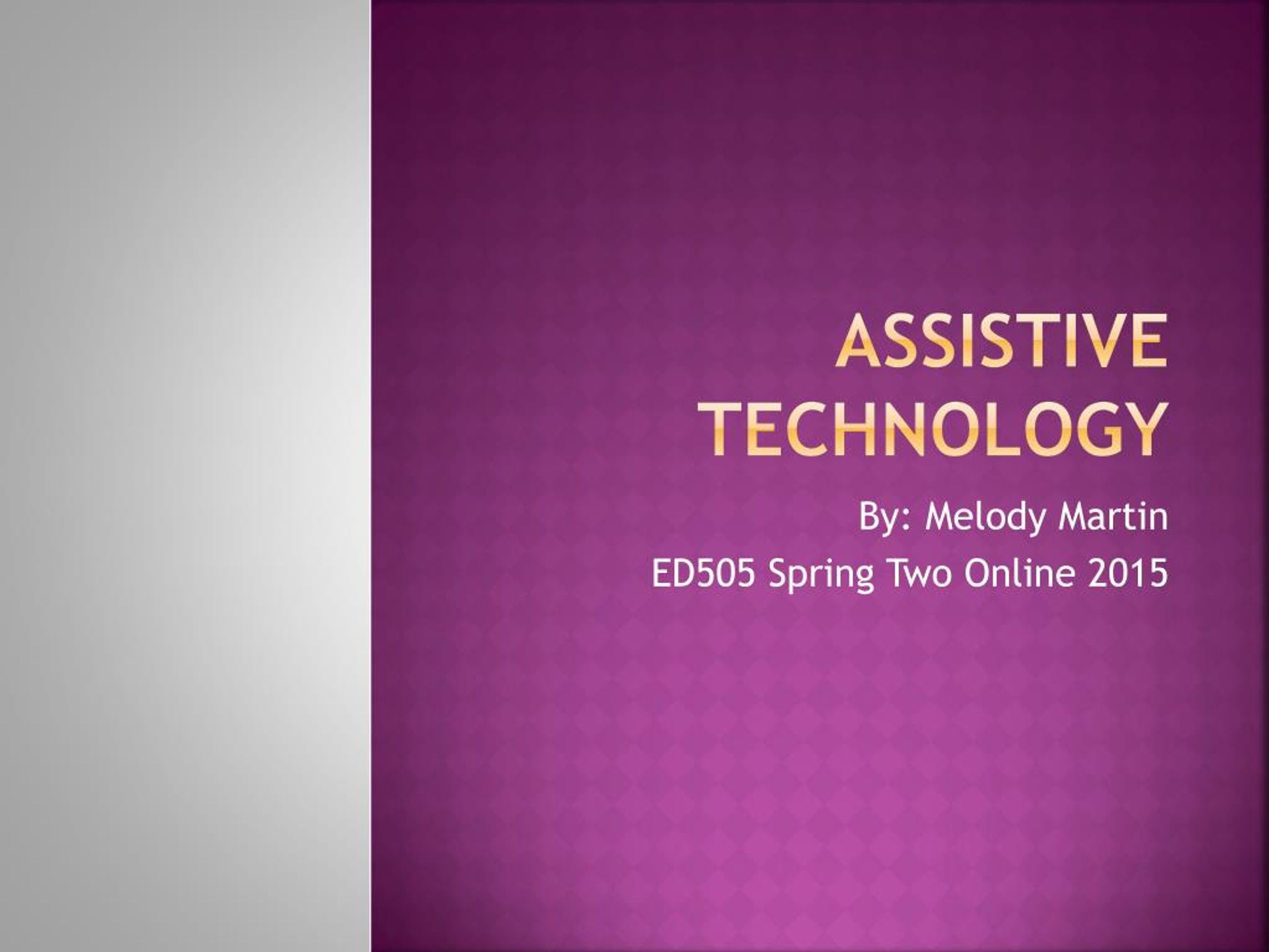 PPT - Assistive Technology PowerPoint Presentation, free download - ID ...