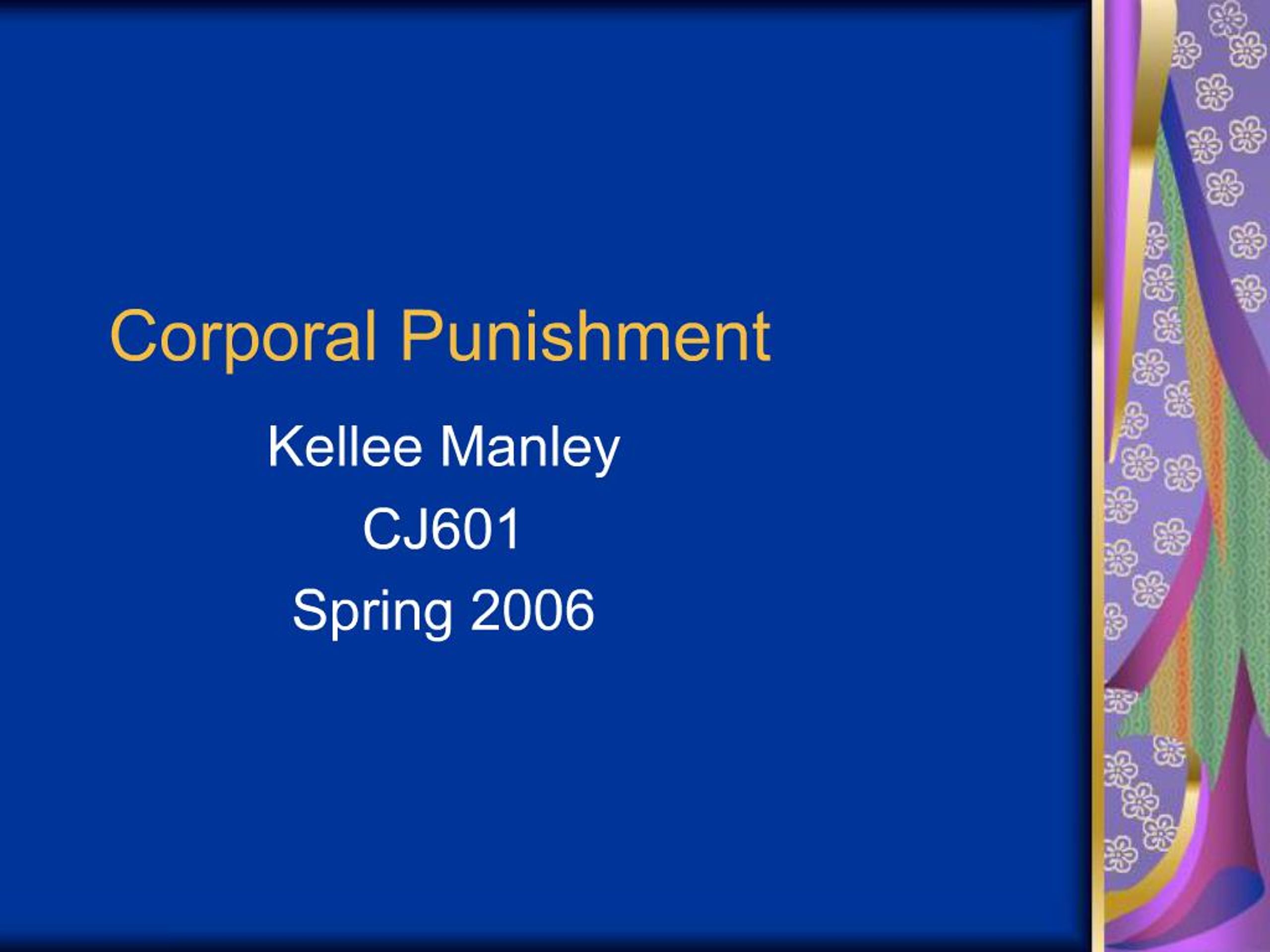PPT - Corporal Punishment PowerPoint Presentation, free download - ID ...