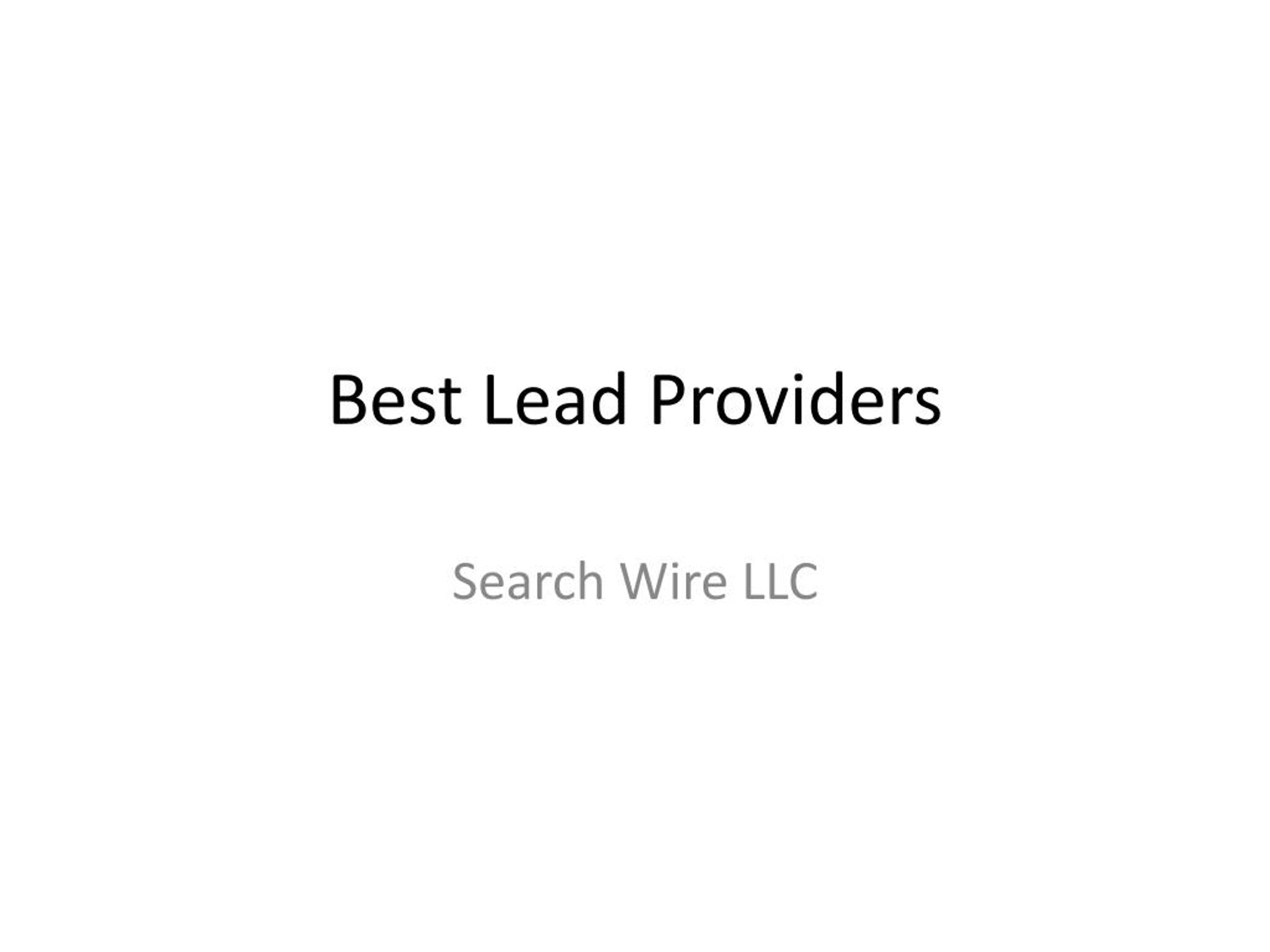 PPT - Best Lead Providers PowerPoint Presentation, free download - ID ...