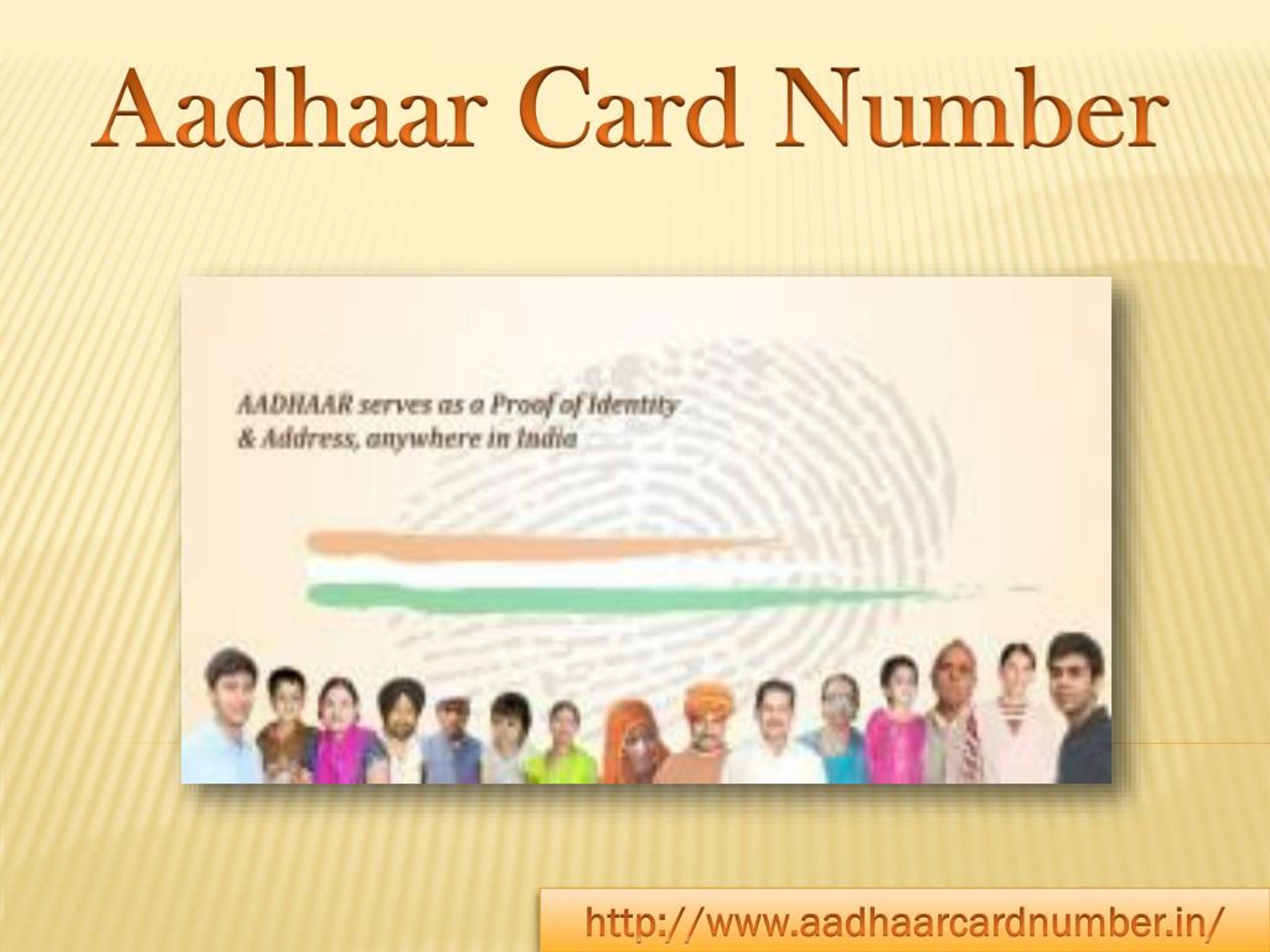 PPT - Aadhaar Card Number PowerPoint Presentation, free download - ID ...