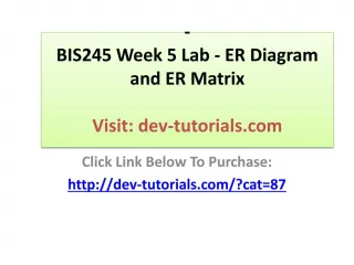 PPT - BIS245 Week 5 Lab - ER Diagram and ER Matrix PowerPoint Presentation - ID:7154016