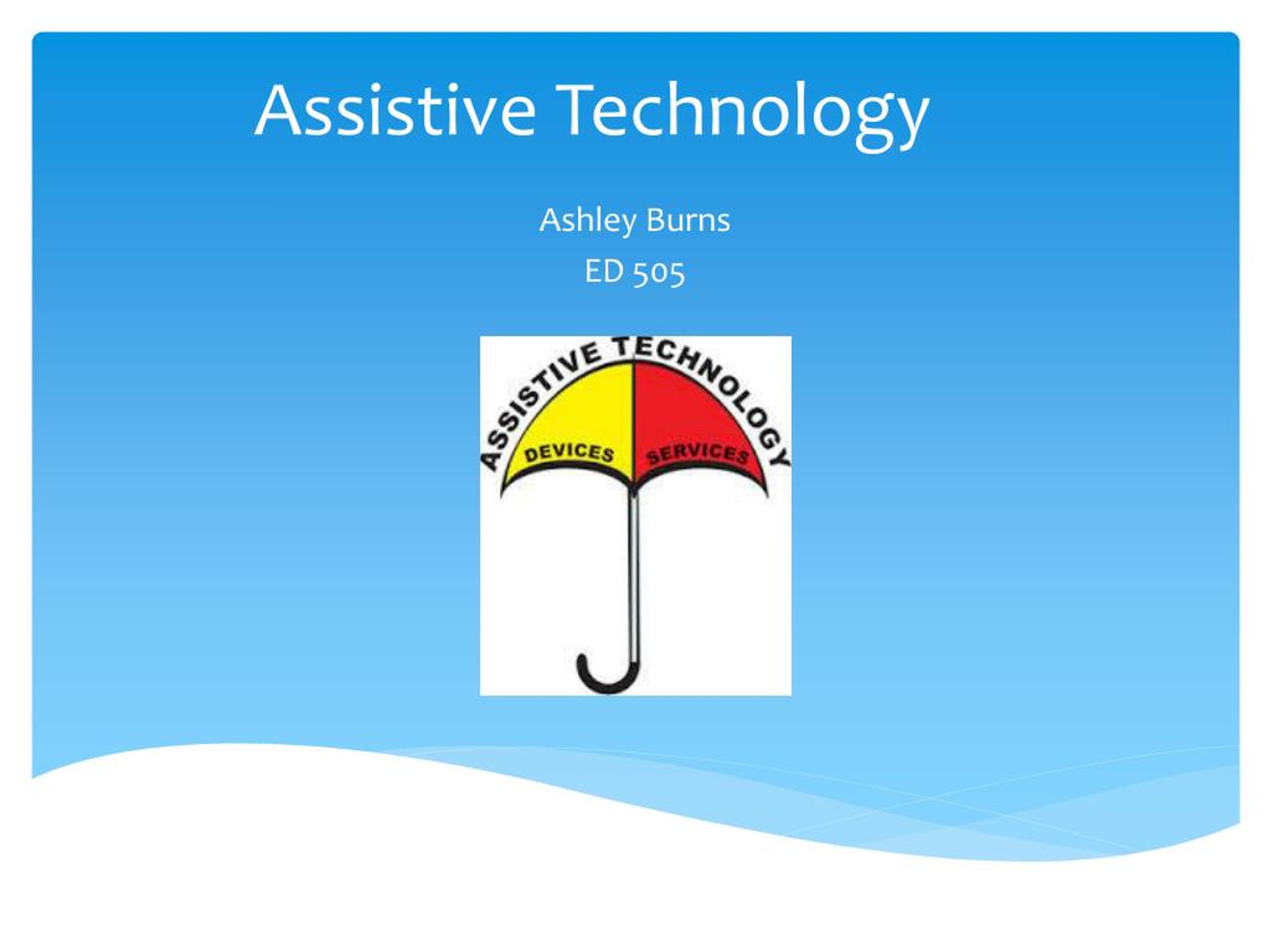 PPT - Assistive Technology PowerPoint Presentation, free download - ID ...