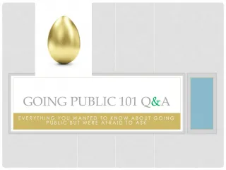 PPT - Going Public PowerPoint Presentation, free download - ID:356299