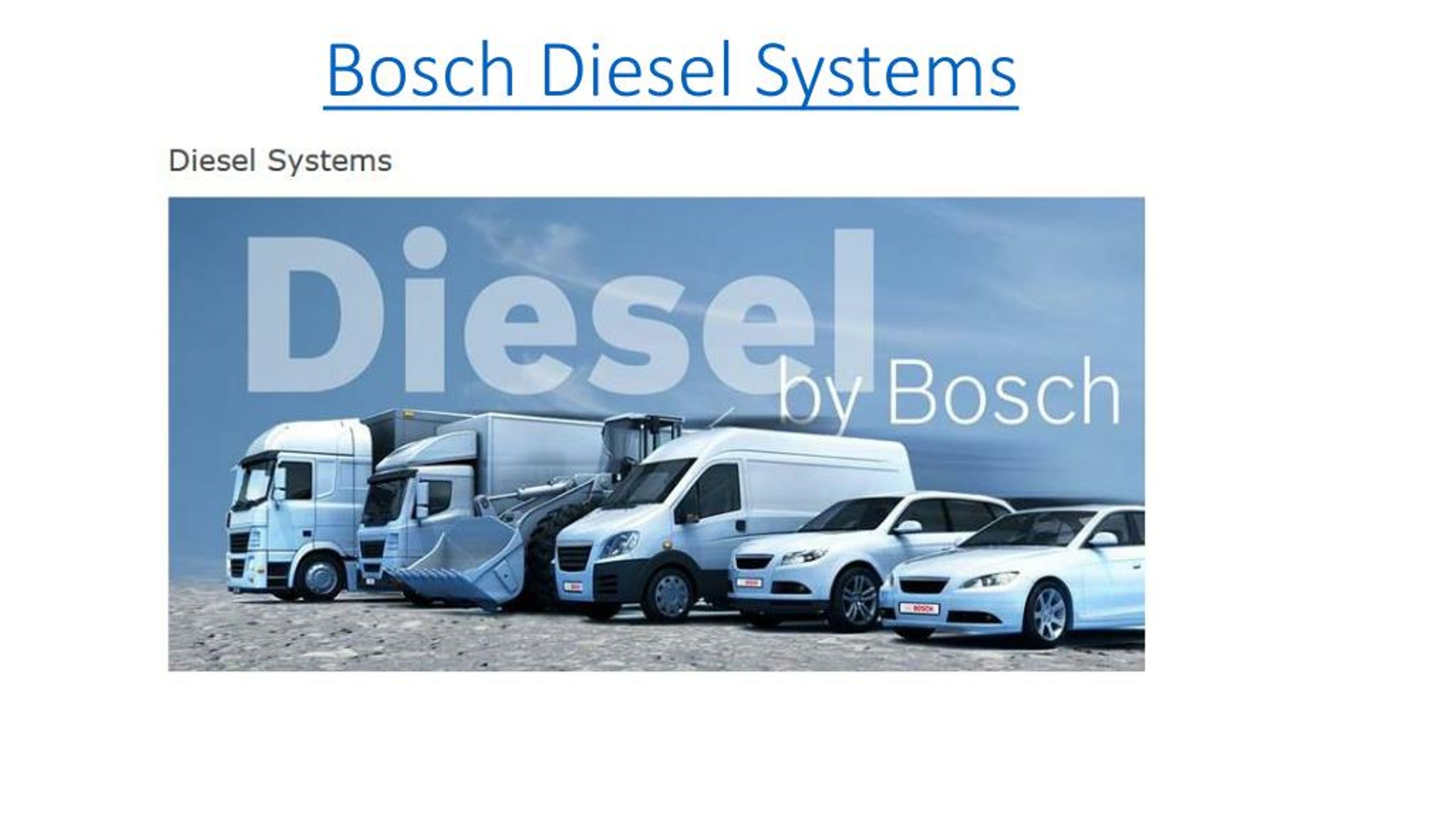 PPT - Bosch Diesel Systems PowerPoint Presentation, free download - ID ...