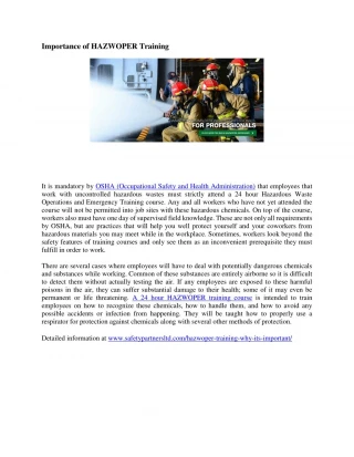 PPT - HazWOpER Refresher PowerPoint Presentation, free download - ID ...