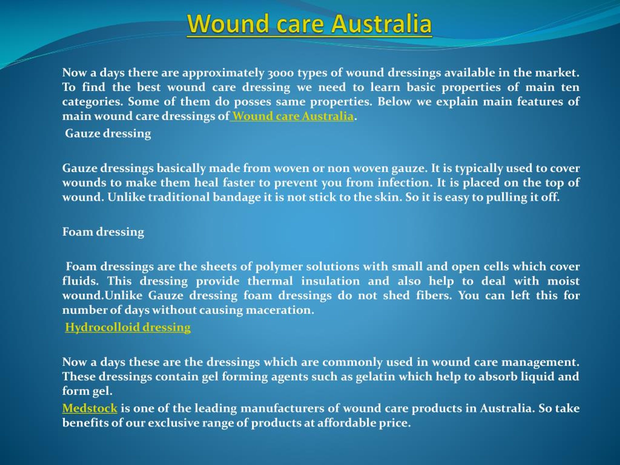 PPT - Wound care Australia PowerPoint Presentation, free download - ID ...