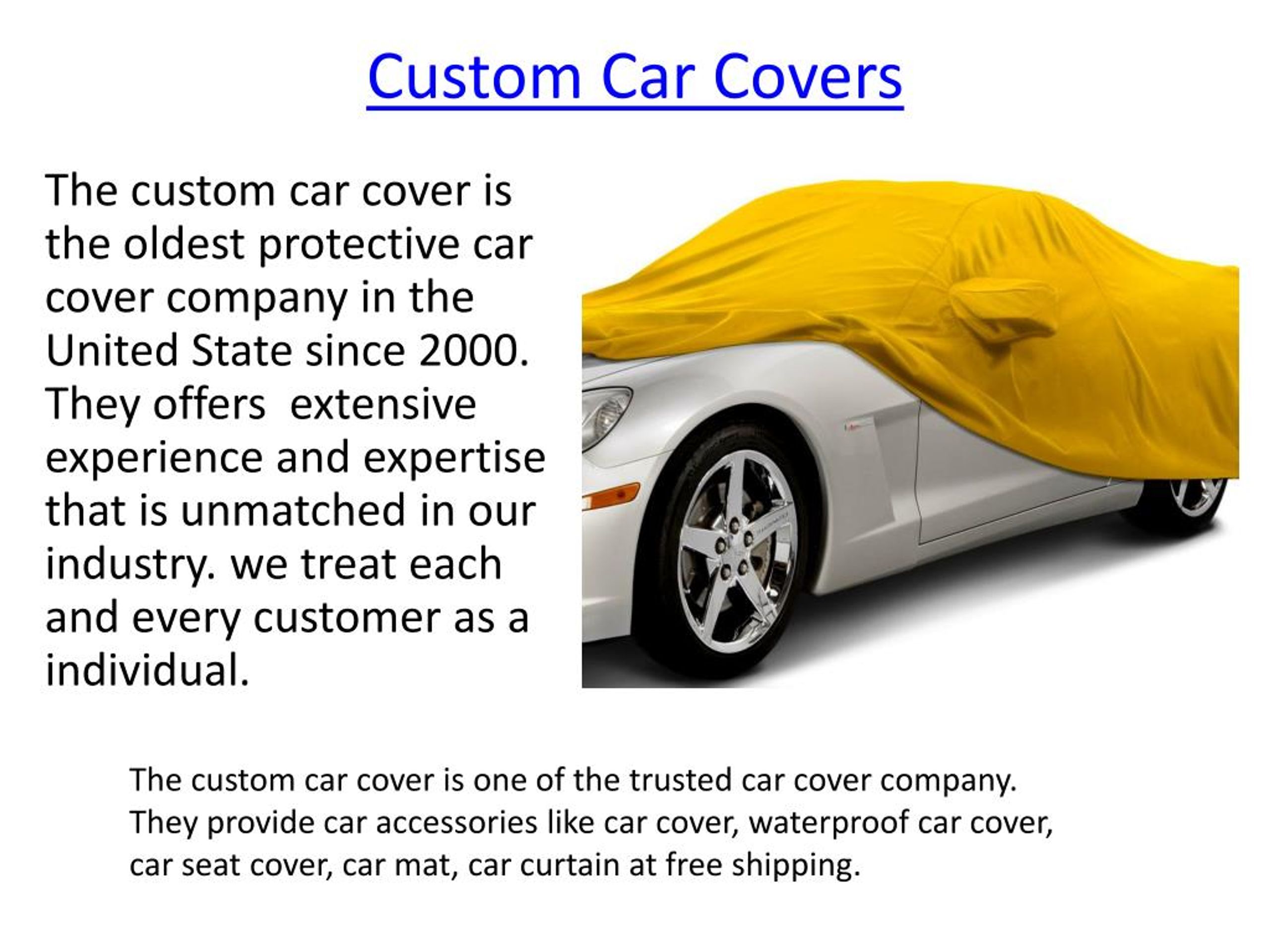 PPT - Custom Car Covers PowerPoint Presentation, free download - ID:7184617